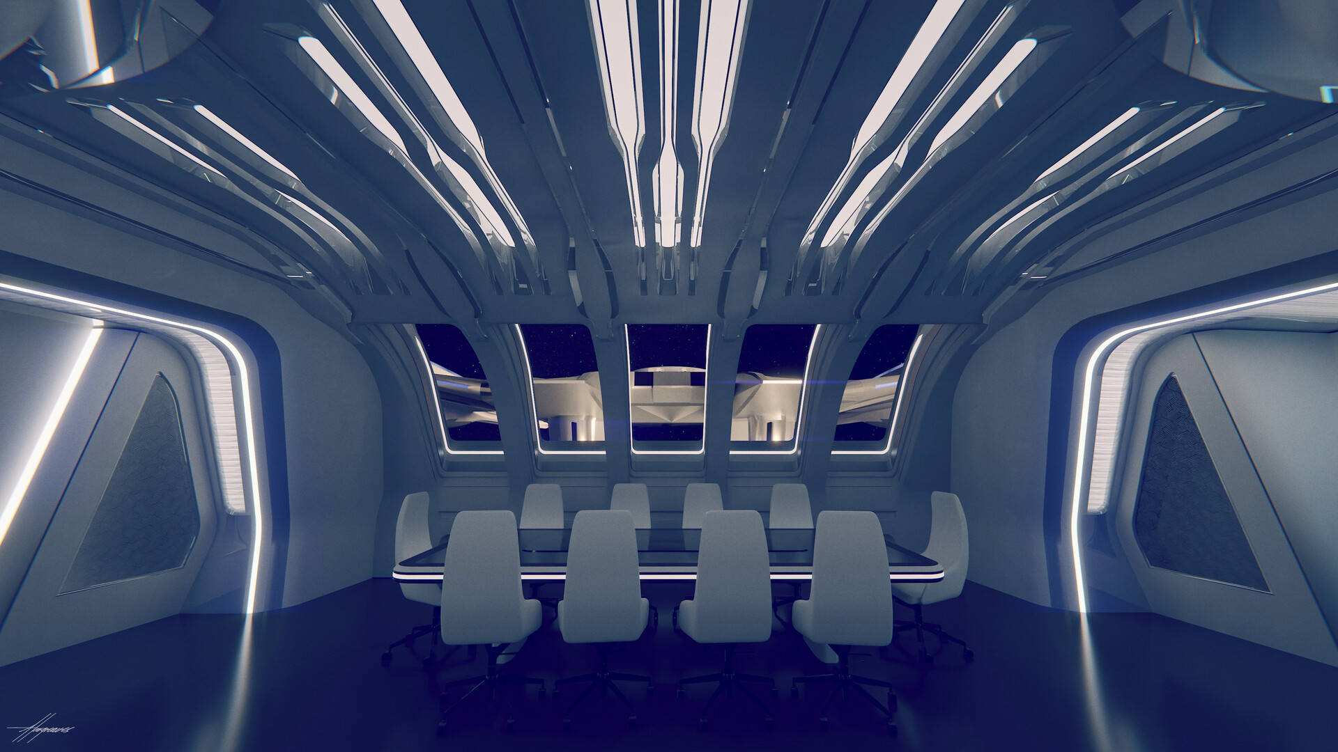 ArtStation - STAR TREK PICARD: Observation Room