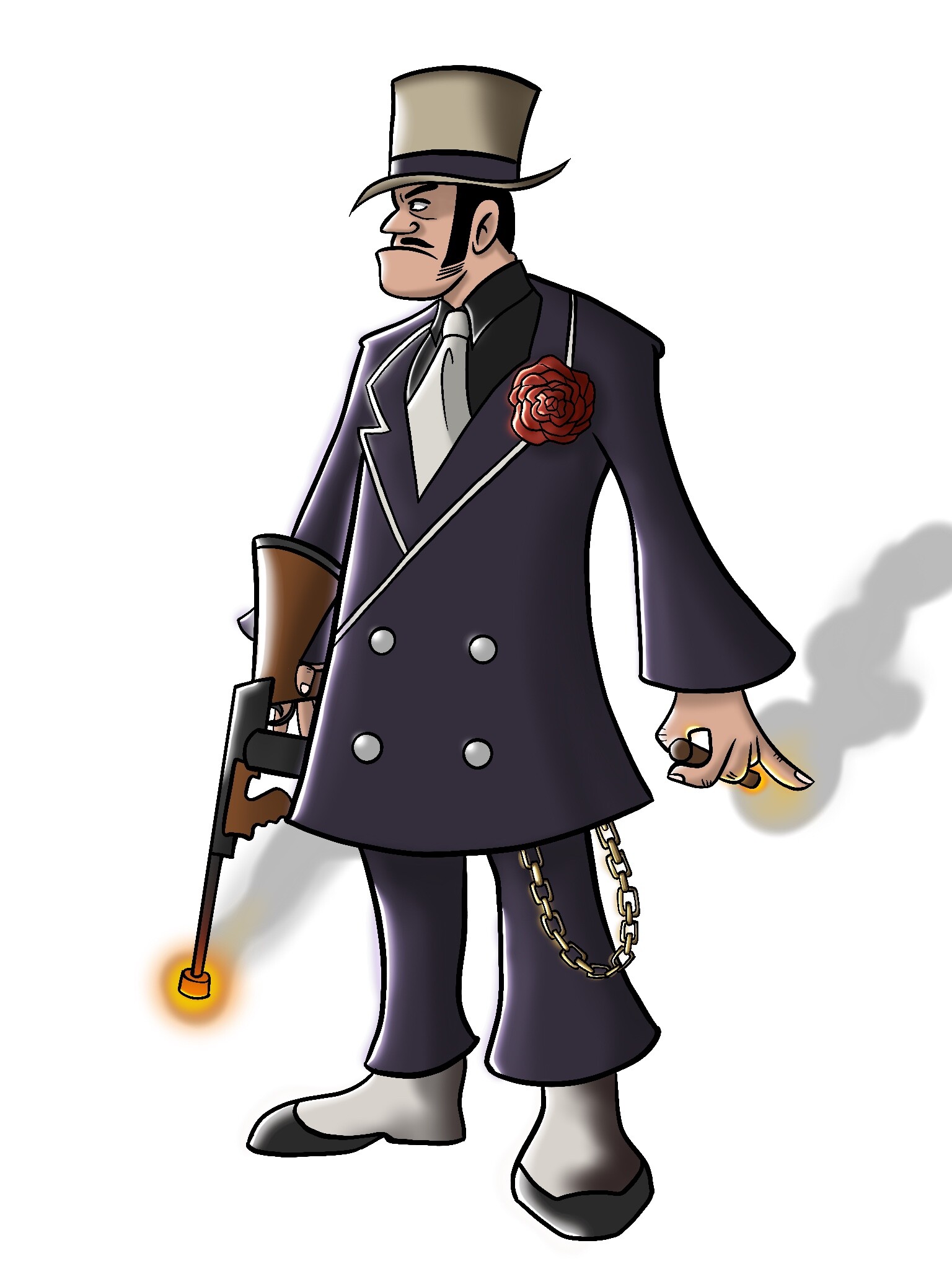 ArtStation - Stylized Mafia Boss Character Design