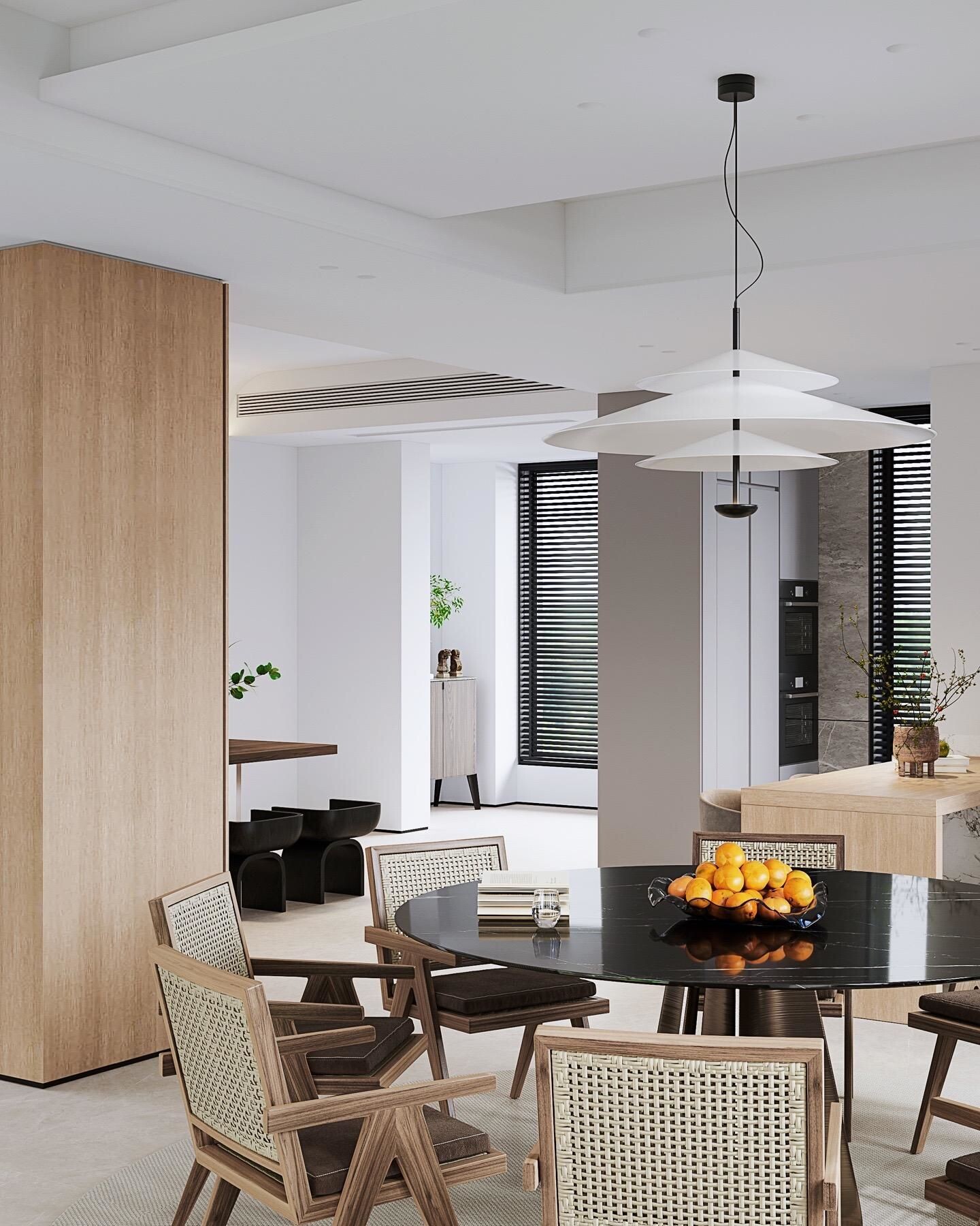 Grace Long - Simple and fresh house 3D interior visualization