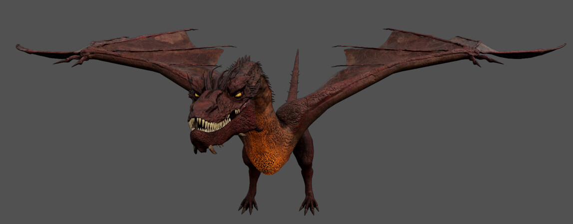 Desolation Of Smaug Dragon Flying