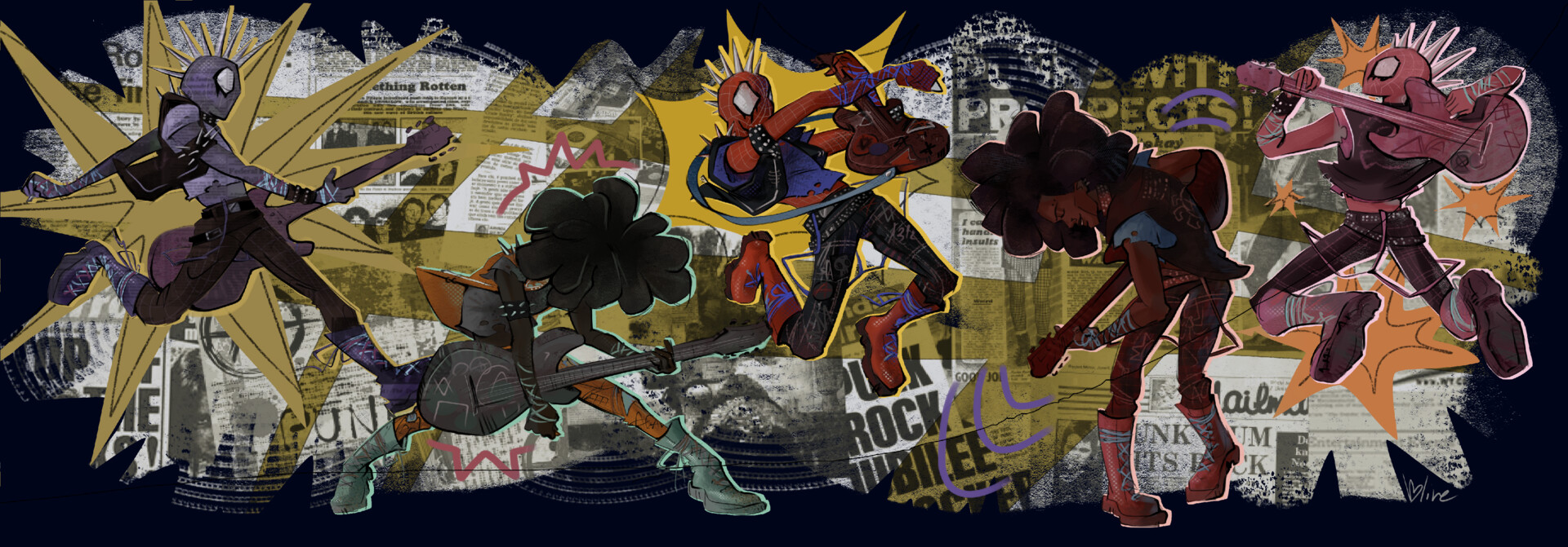 ArtStation - Spider punk fanart