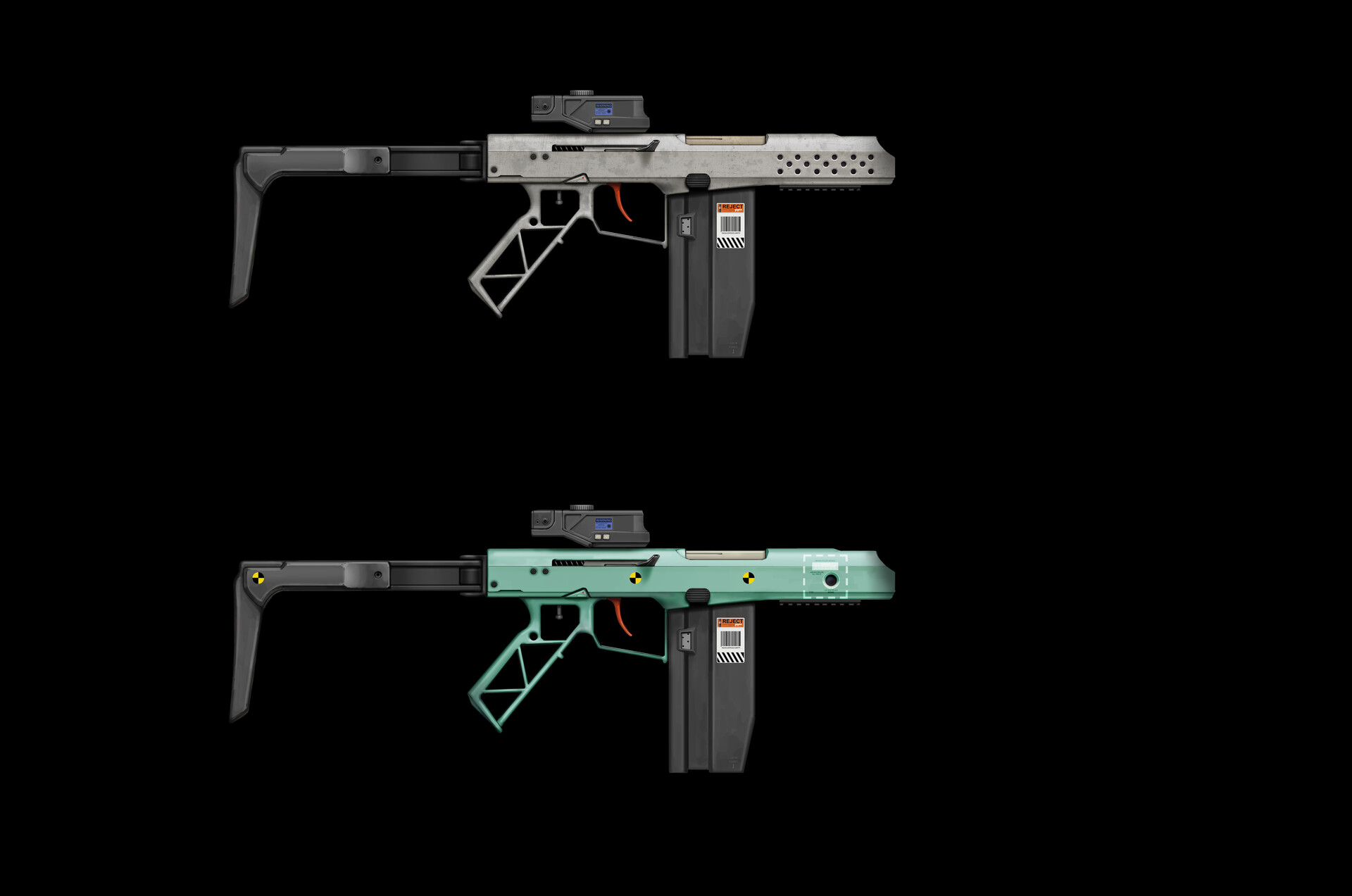 ArtStation - Weapons/ Submachine Gun Development