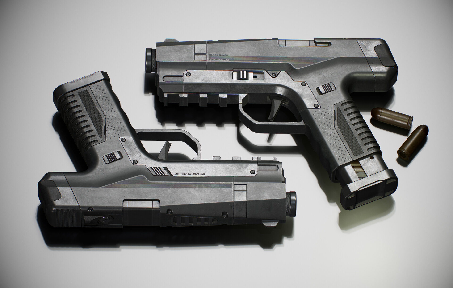 ArtStation - Sci fi gun "Black Raven"