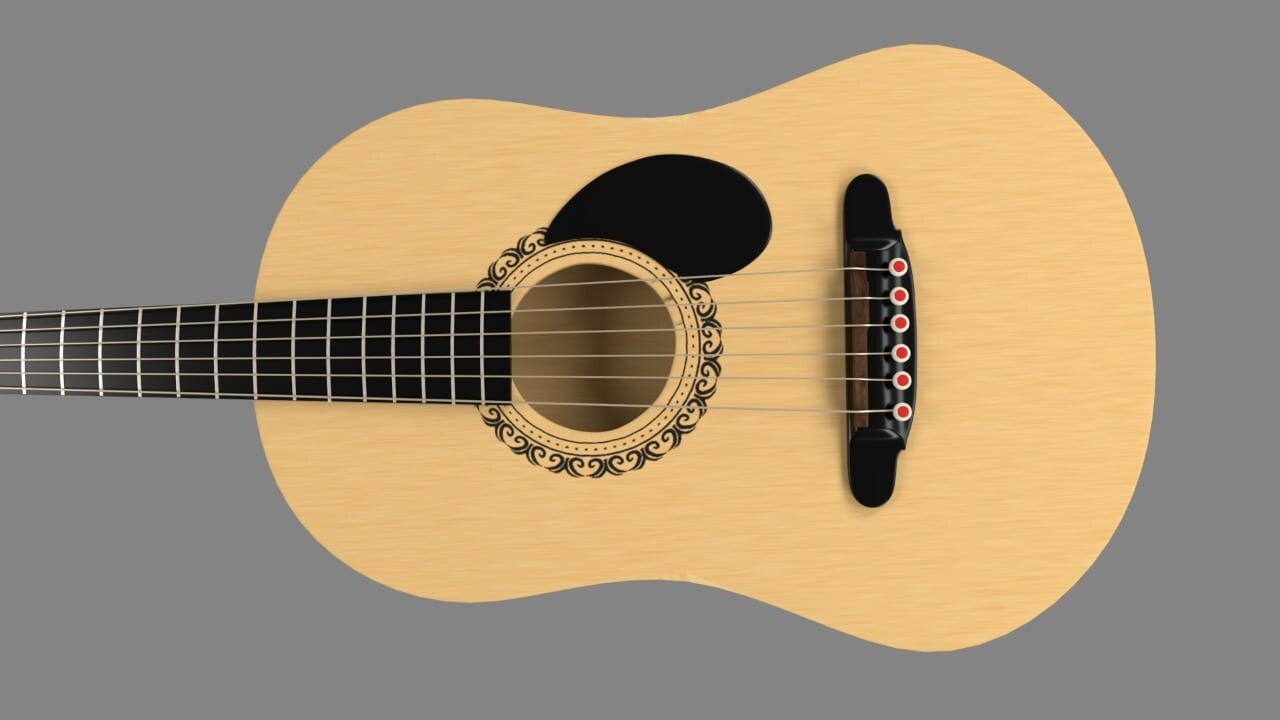 ArtStation - Guitar modelling