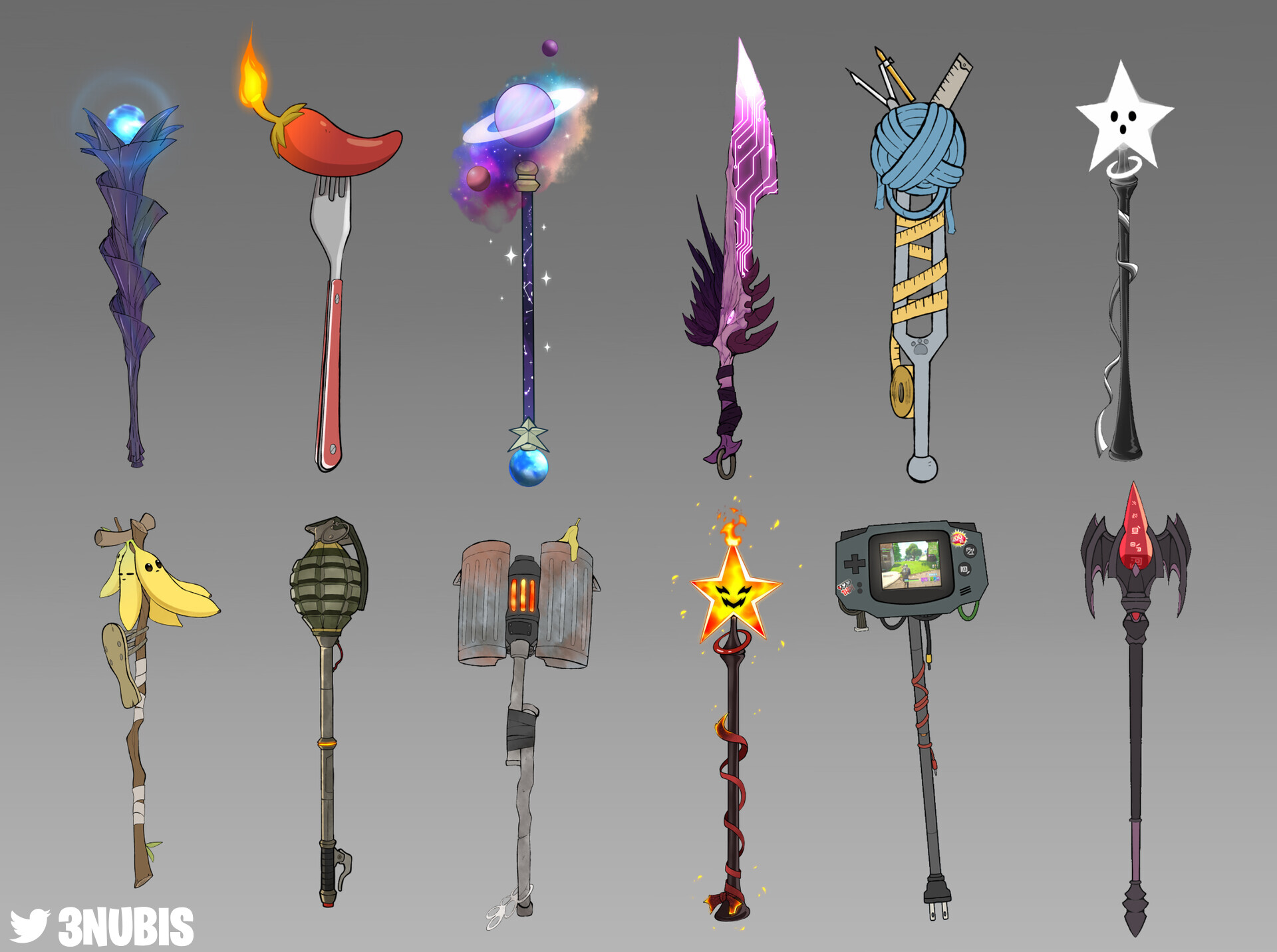 ArtStation - Fortnite PickAxe Concepts - [FANMADE]