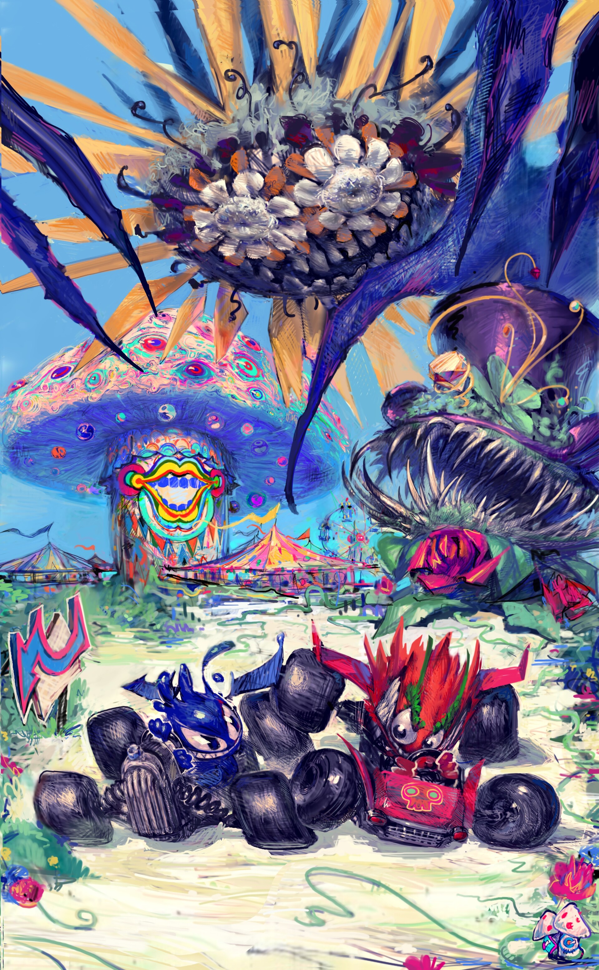 ArtStation - Racing game random cover art