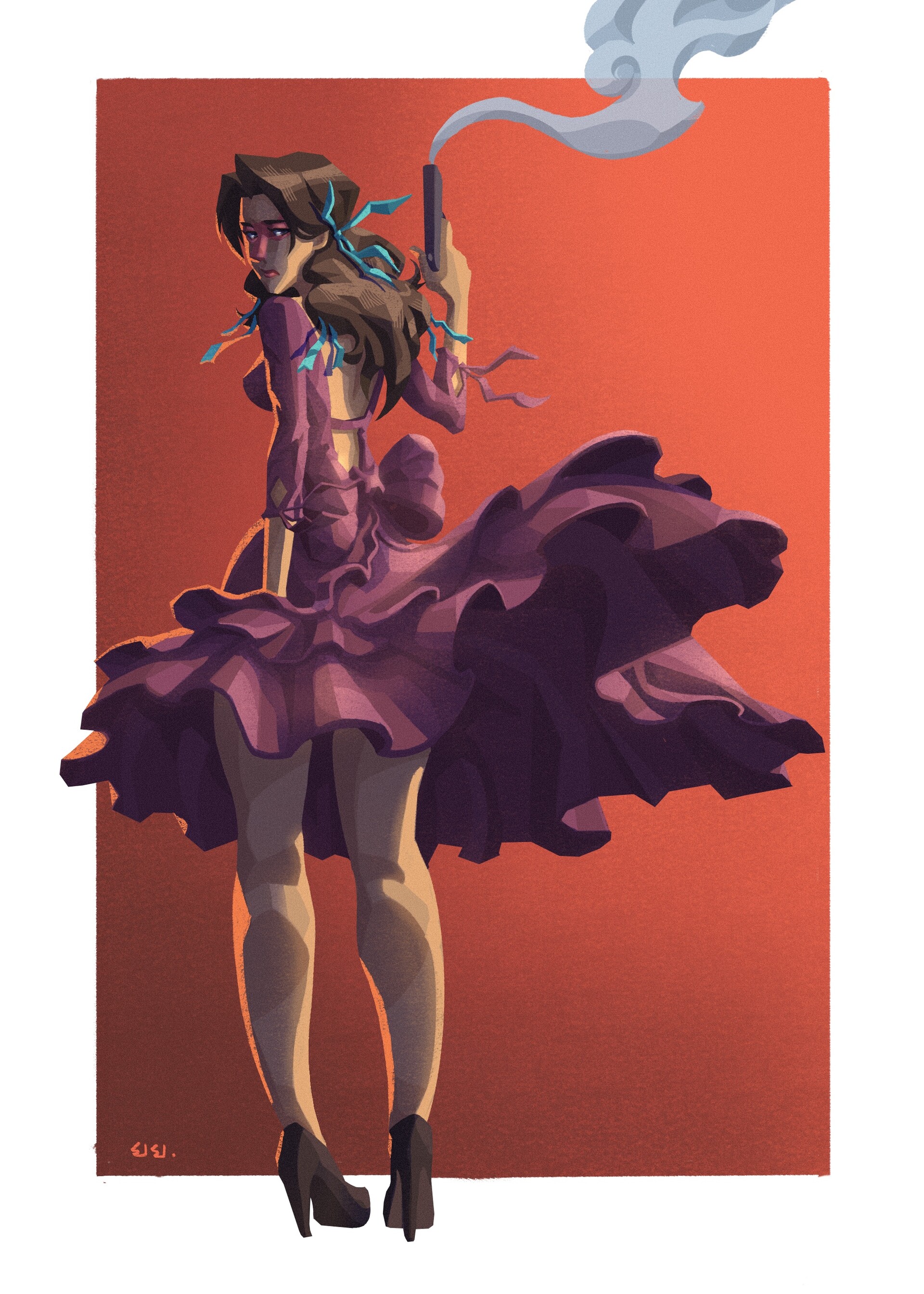 ArtStation - CDC cowboy bebop fanart, Katerina Solensan