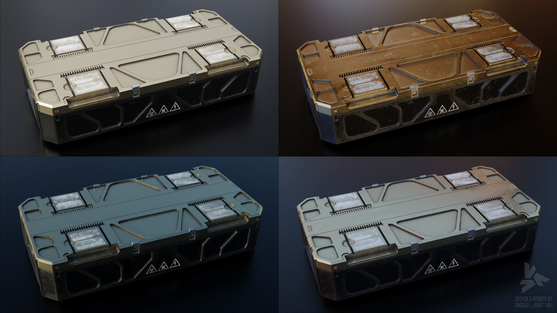 Andrzej Baj - Sci-fi crate / container model