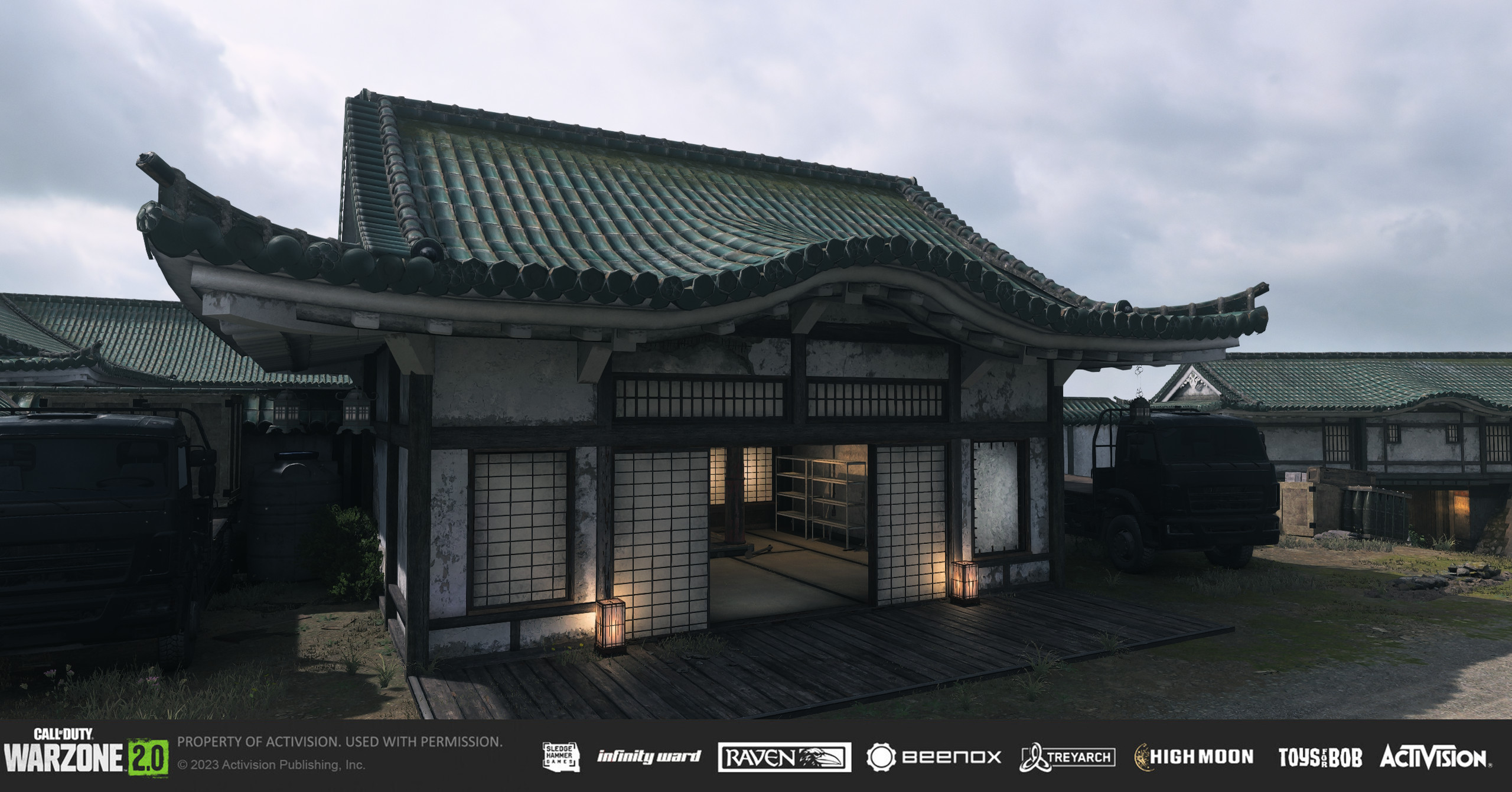 Murray Blue - Ashika Island, Tsuki Castle cave and smaller buildings