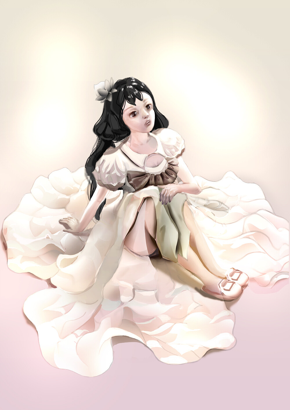 ArtStation - Cream Dress