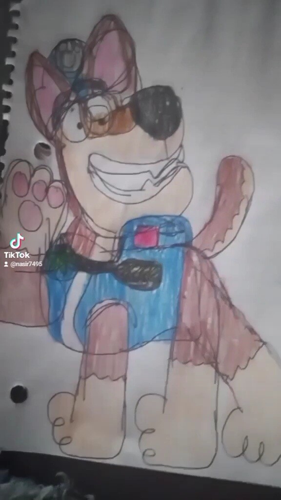 ArtStation - Paw patrol chase 2d draw