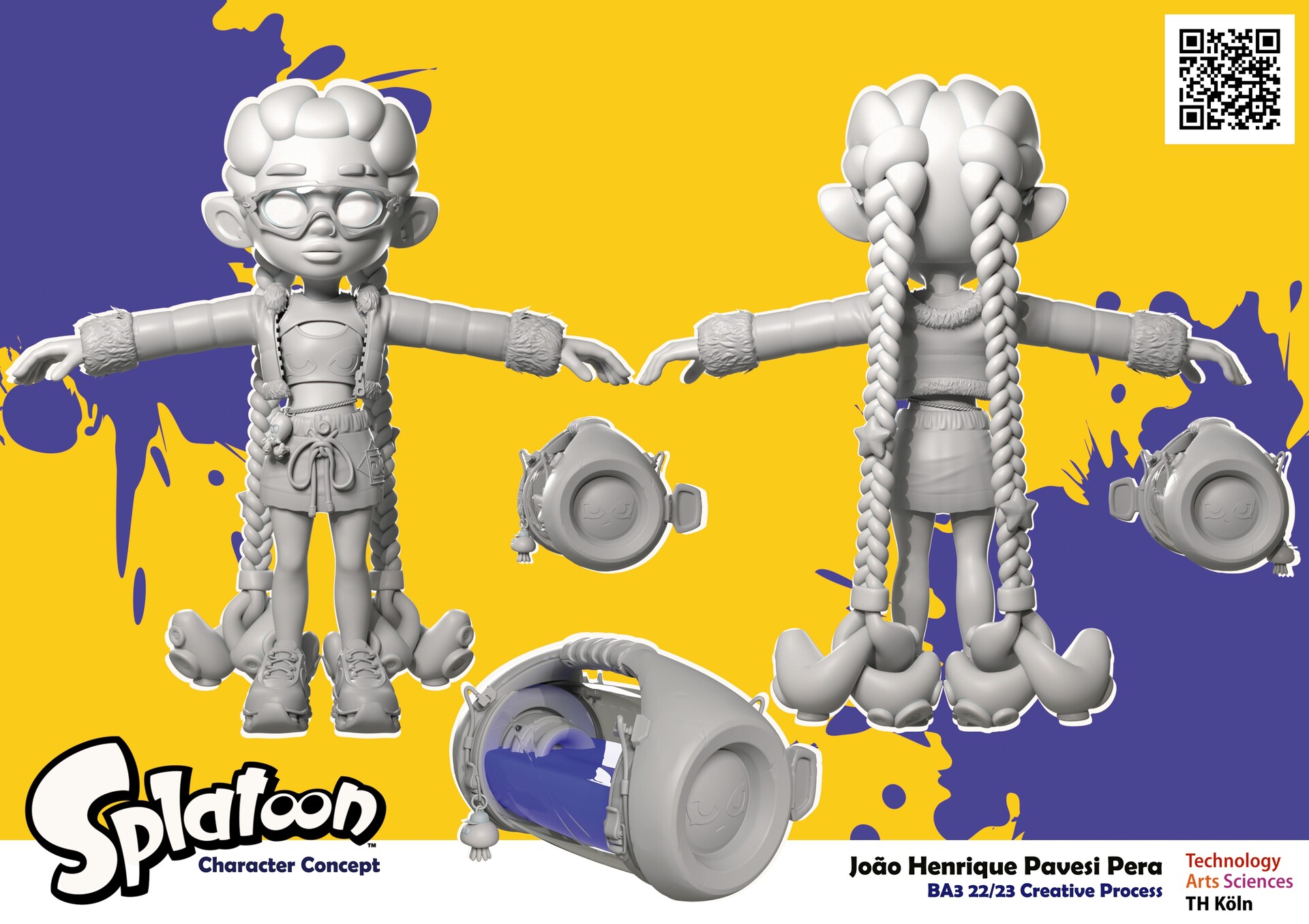 ArtStation - WIP - Splatoon Character Concept