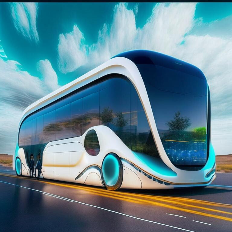 ArtStation - Futuristic bus