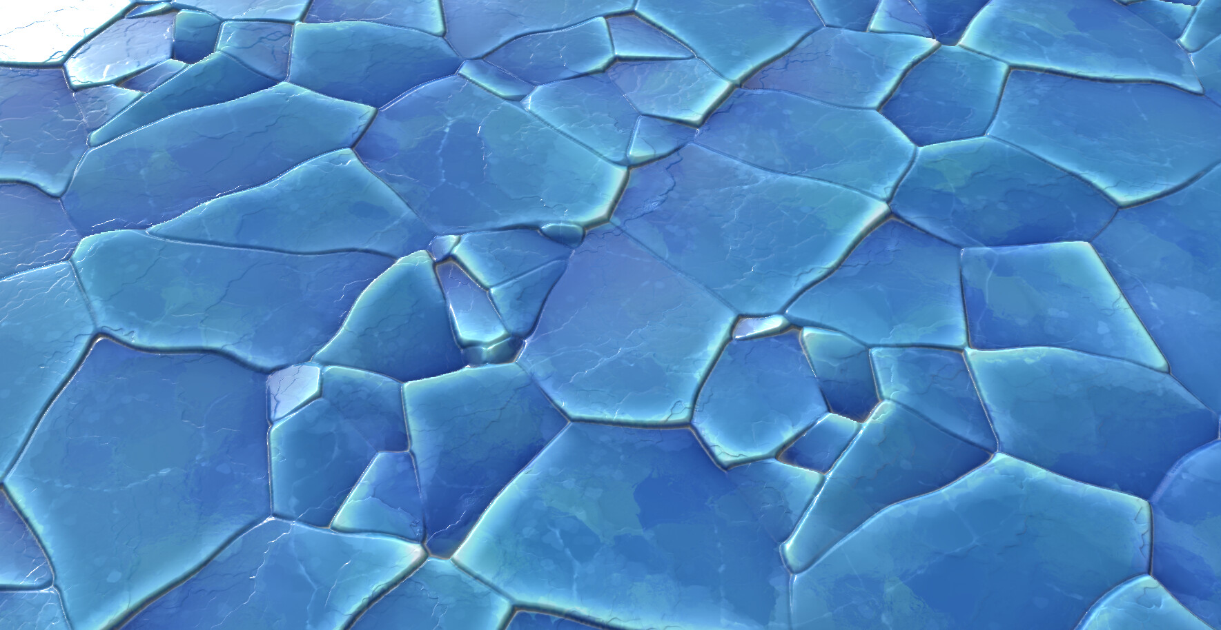 ArtStation - Ice floor tiles - SD individual practice