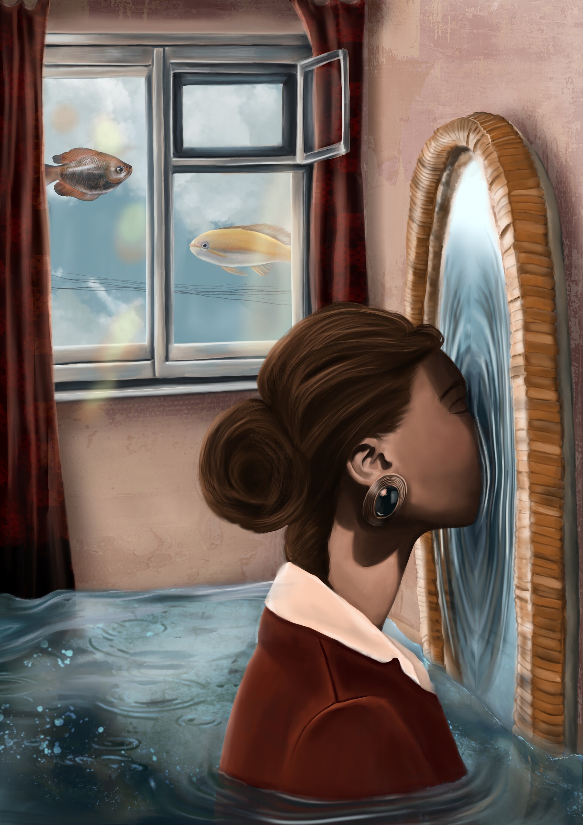 ArtStation - The Girl in the Mirror