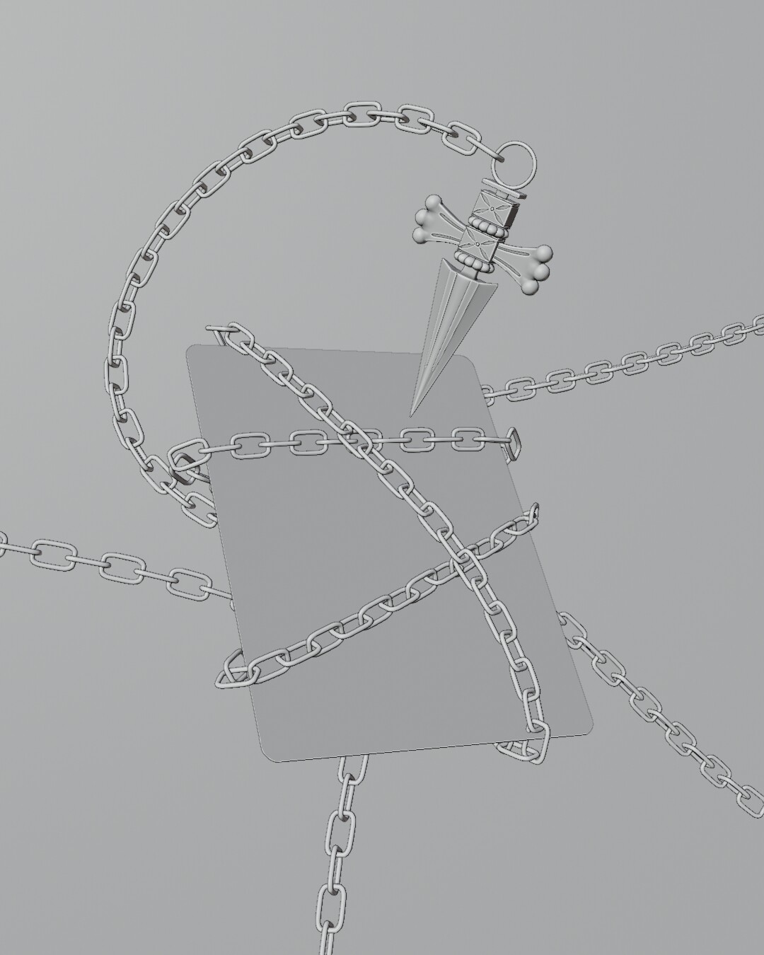 Simone Cotogno - Hunter x Hunter Fan Art Cards - Kurapika's Judgment Chain