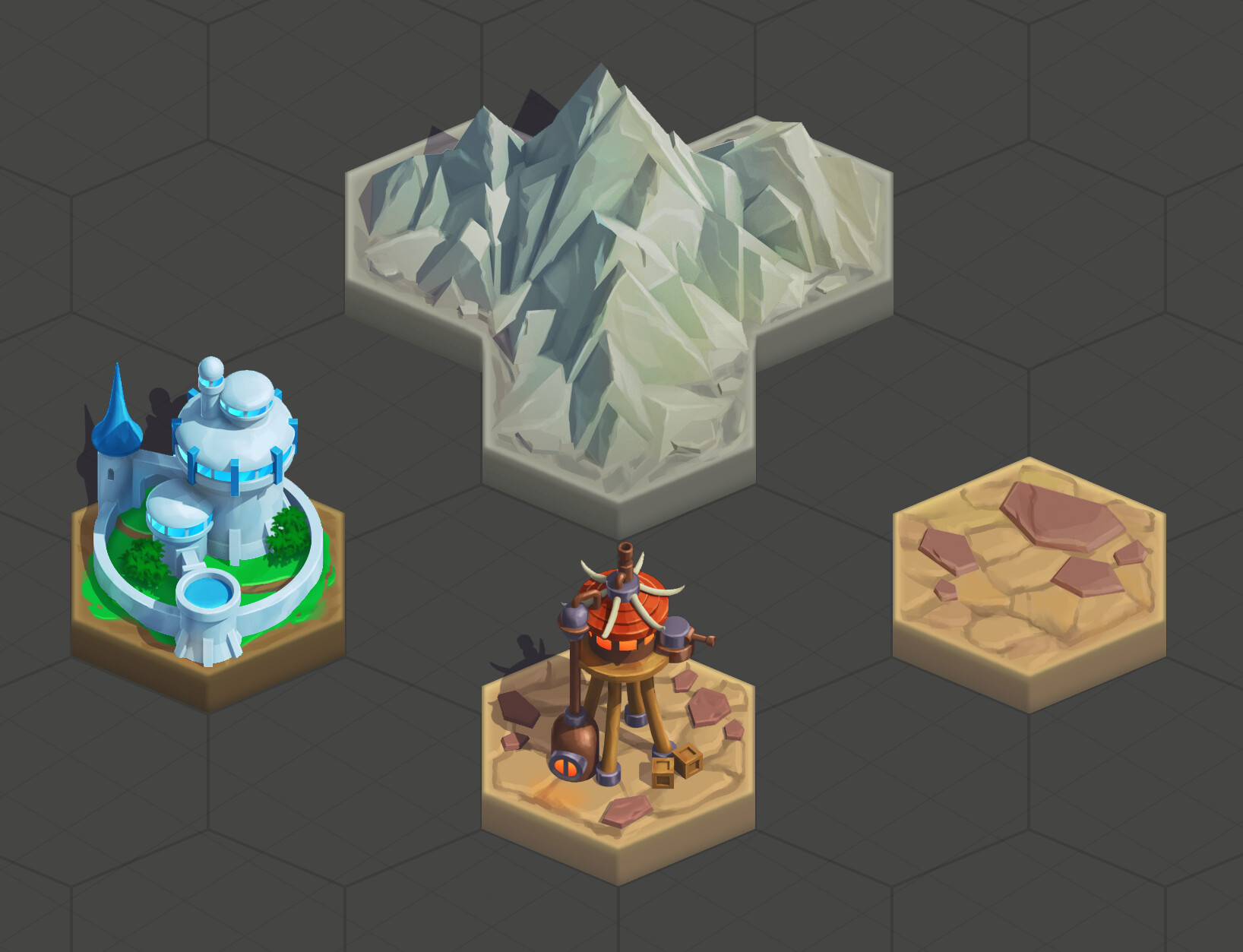 ArtStation - Hexagon strategy board game