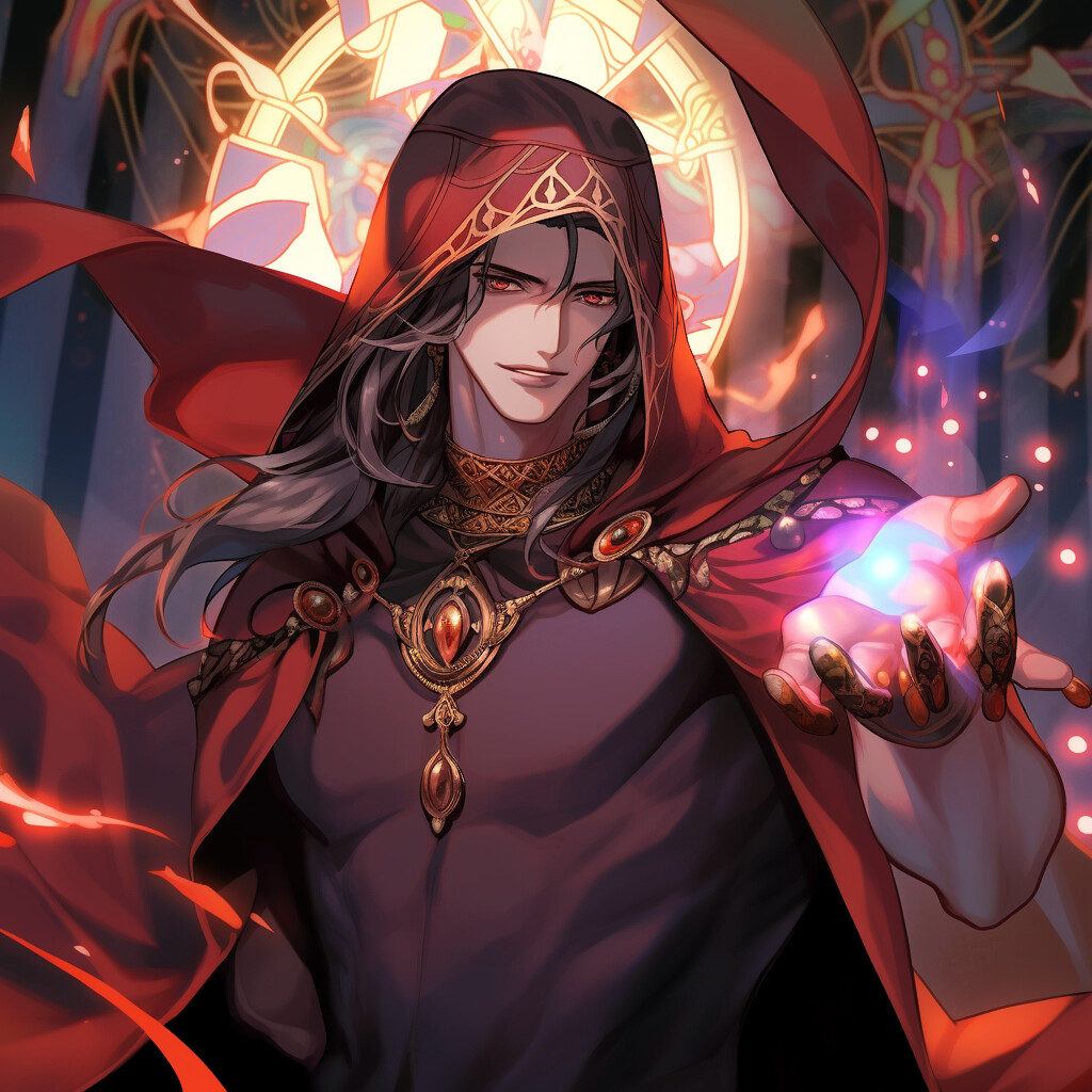 ArtStation - Red Mage Villain - DND Game Character - Commission