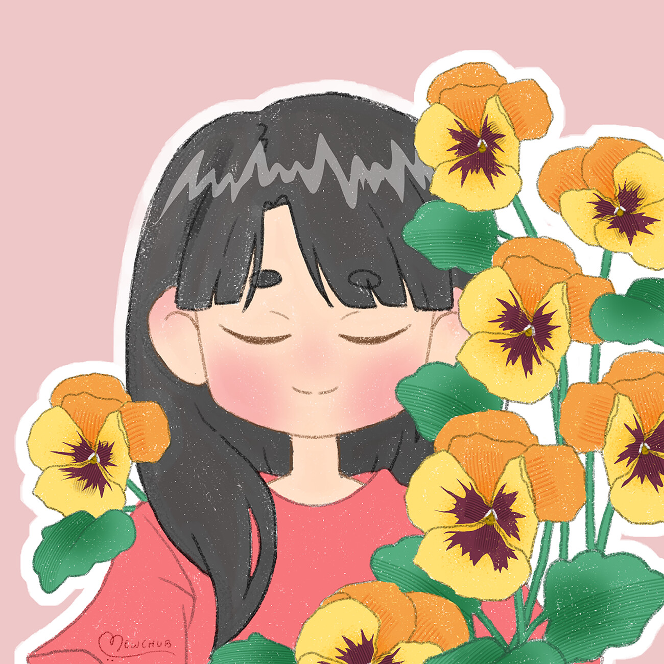 ArtStation - Pansies of Happiness