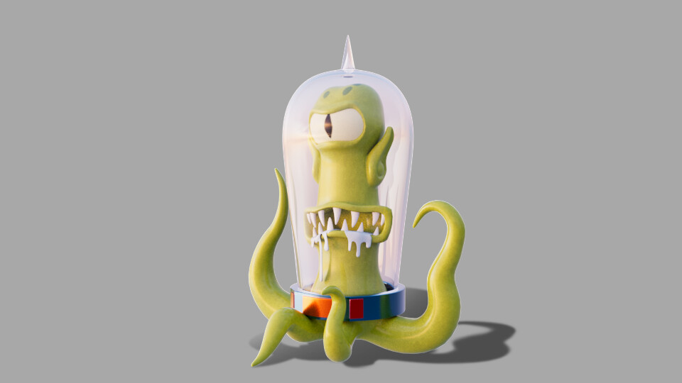 ArtStation - Simpsons Alien Model