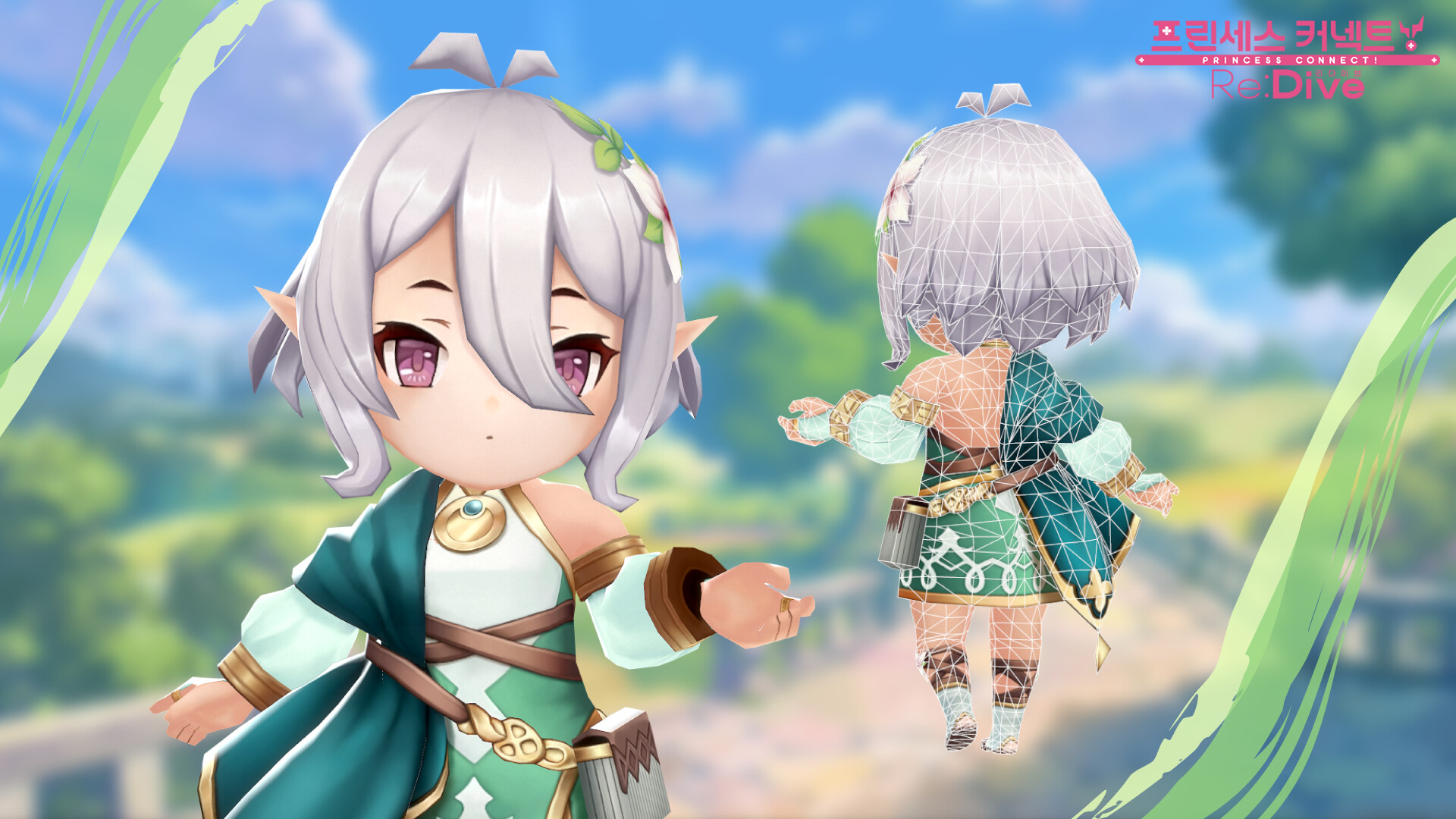 ArtStation - Princess Connect Re:Dive 'Kokkoro' sd character 3d modeling