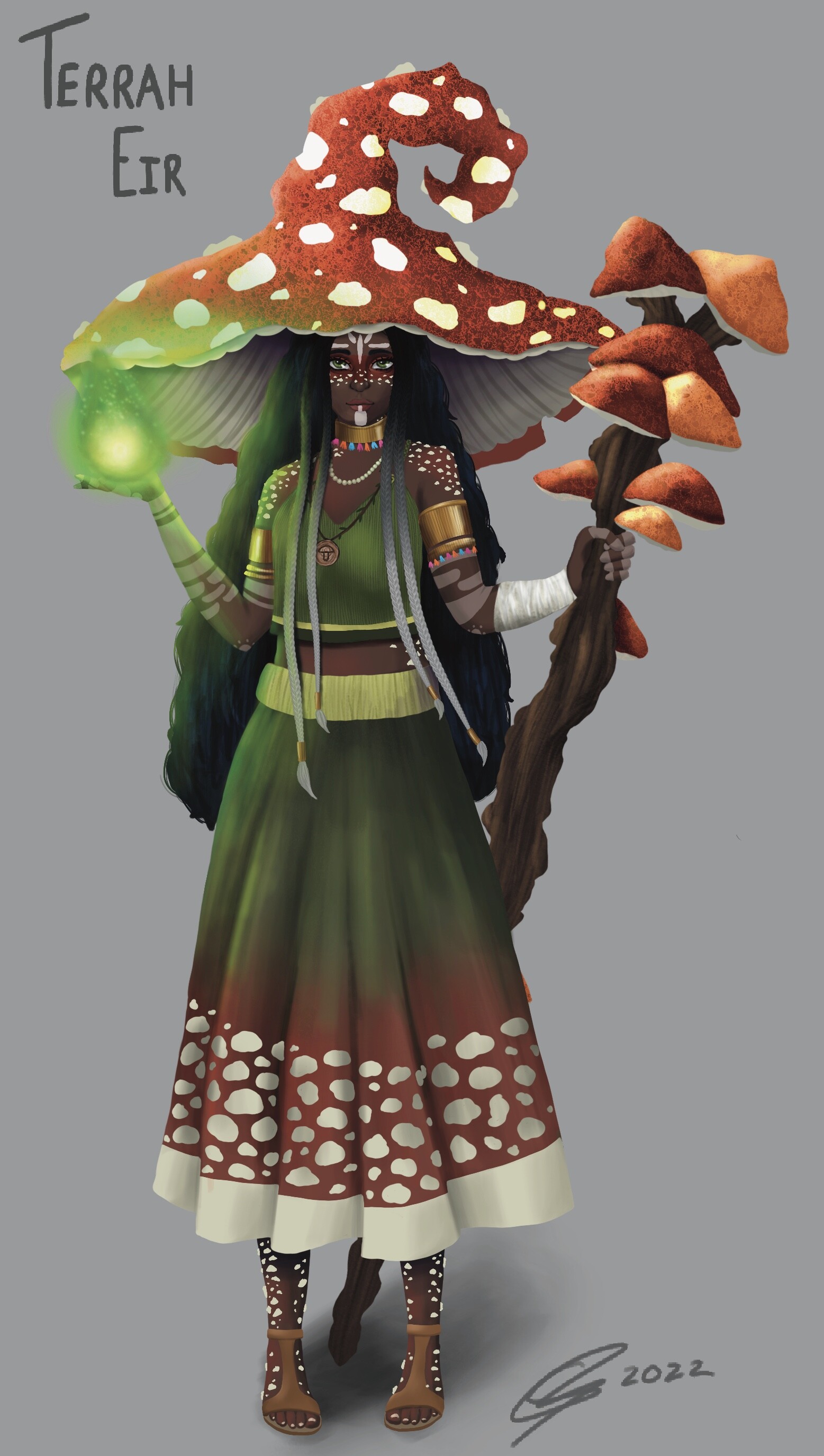 Sacha Bonello - Terrah Eir - Mushroom Mage Concept