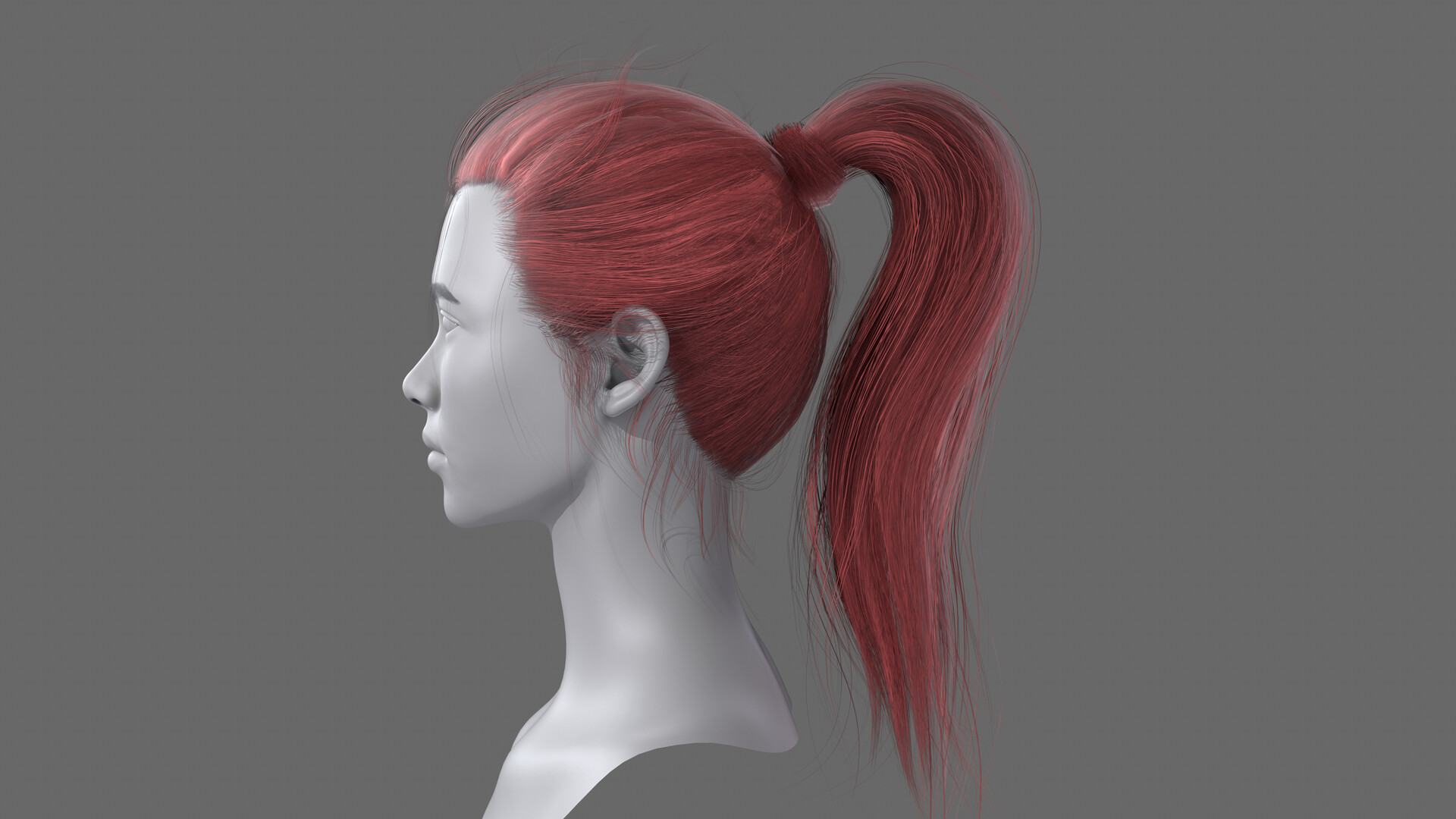 ArtStation - ponytail real time