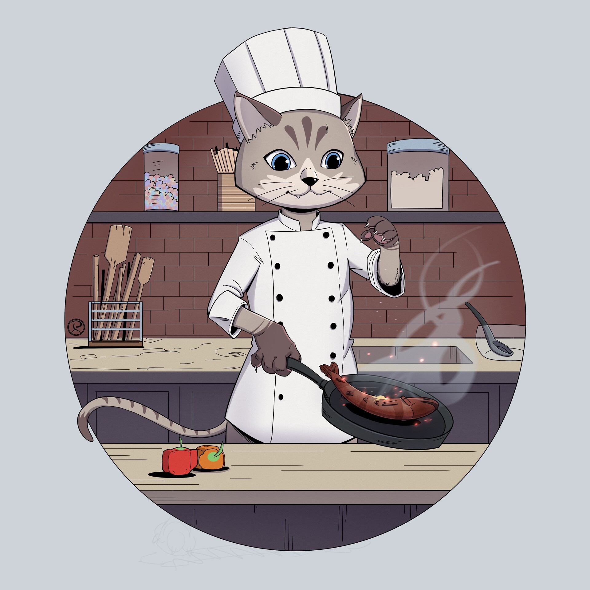 ArtStation - Feline Fry Cook