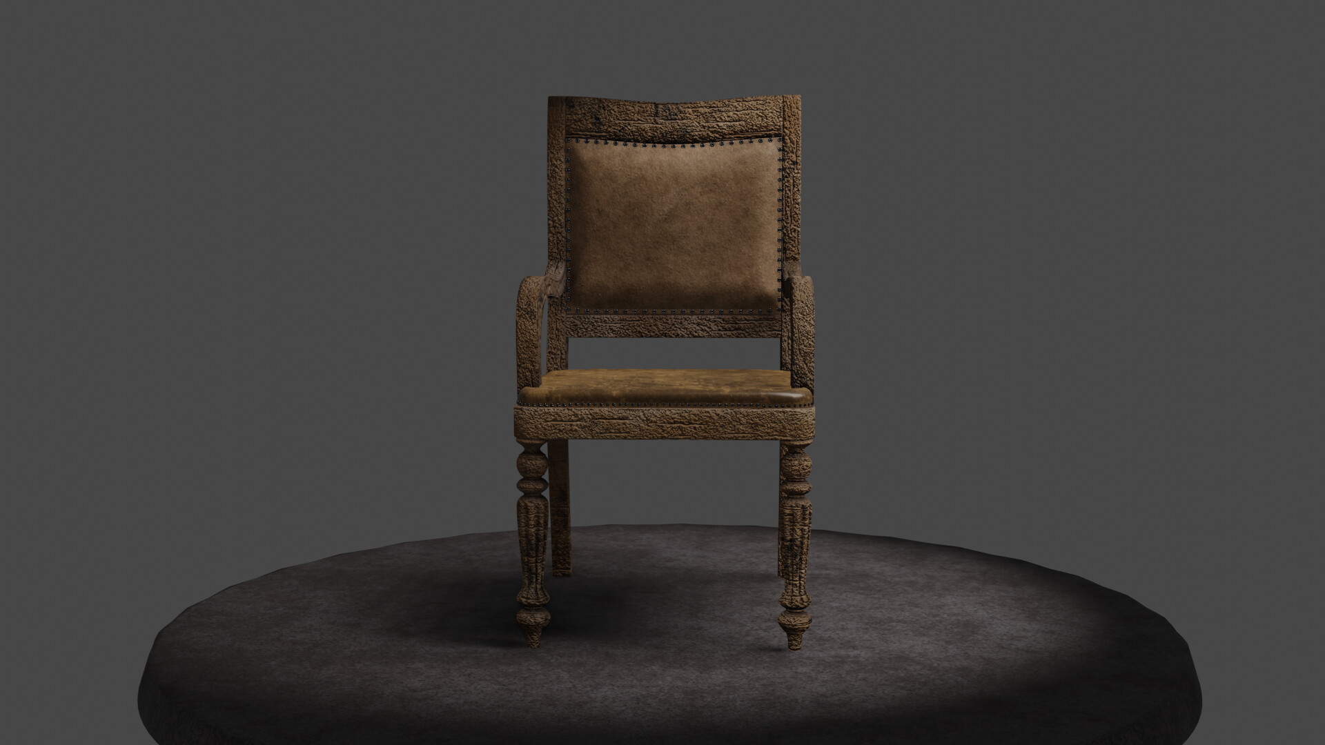 ArtStation - Complex chair old wood
