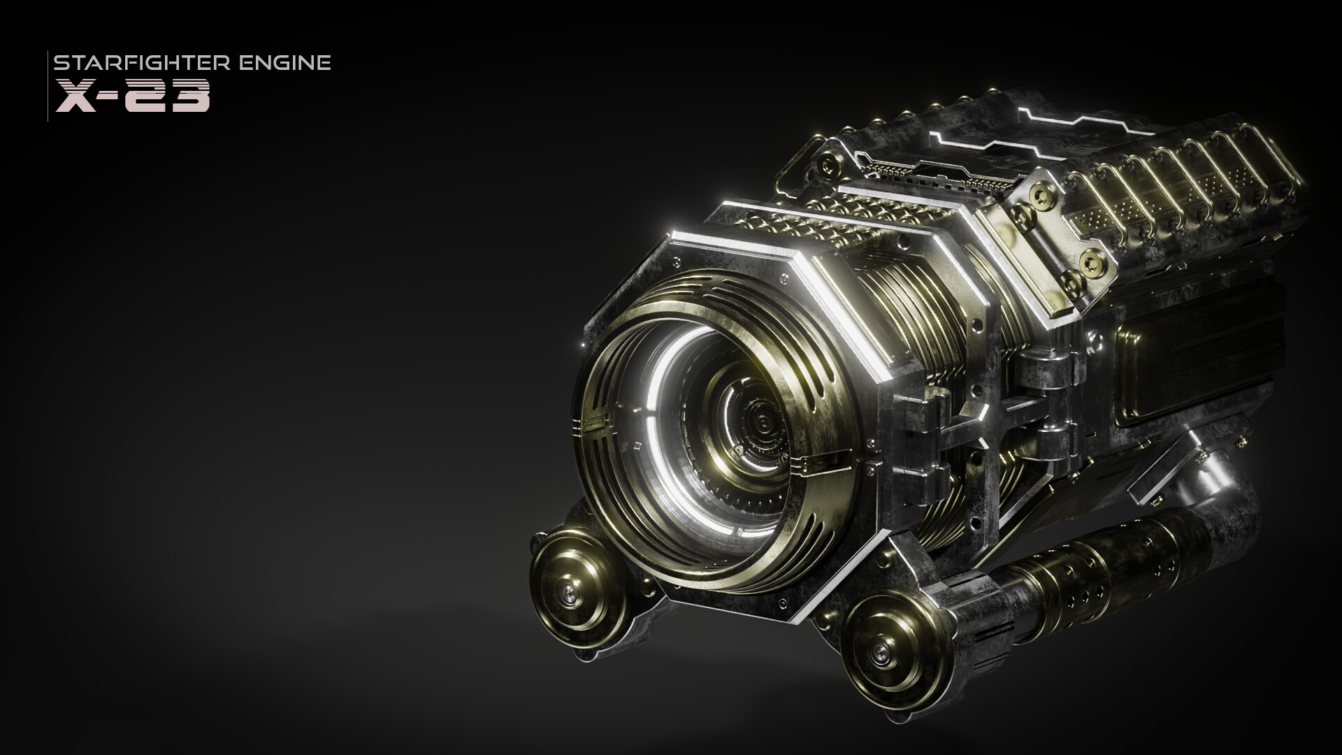ArtStation - X-23 Dual Environment Starfighter Engine