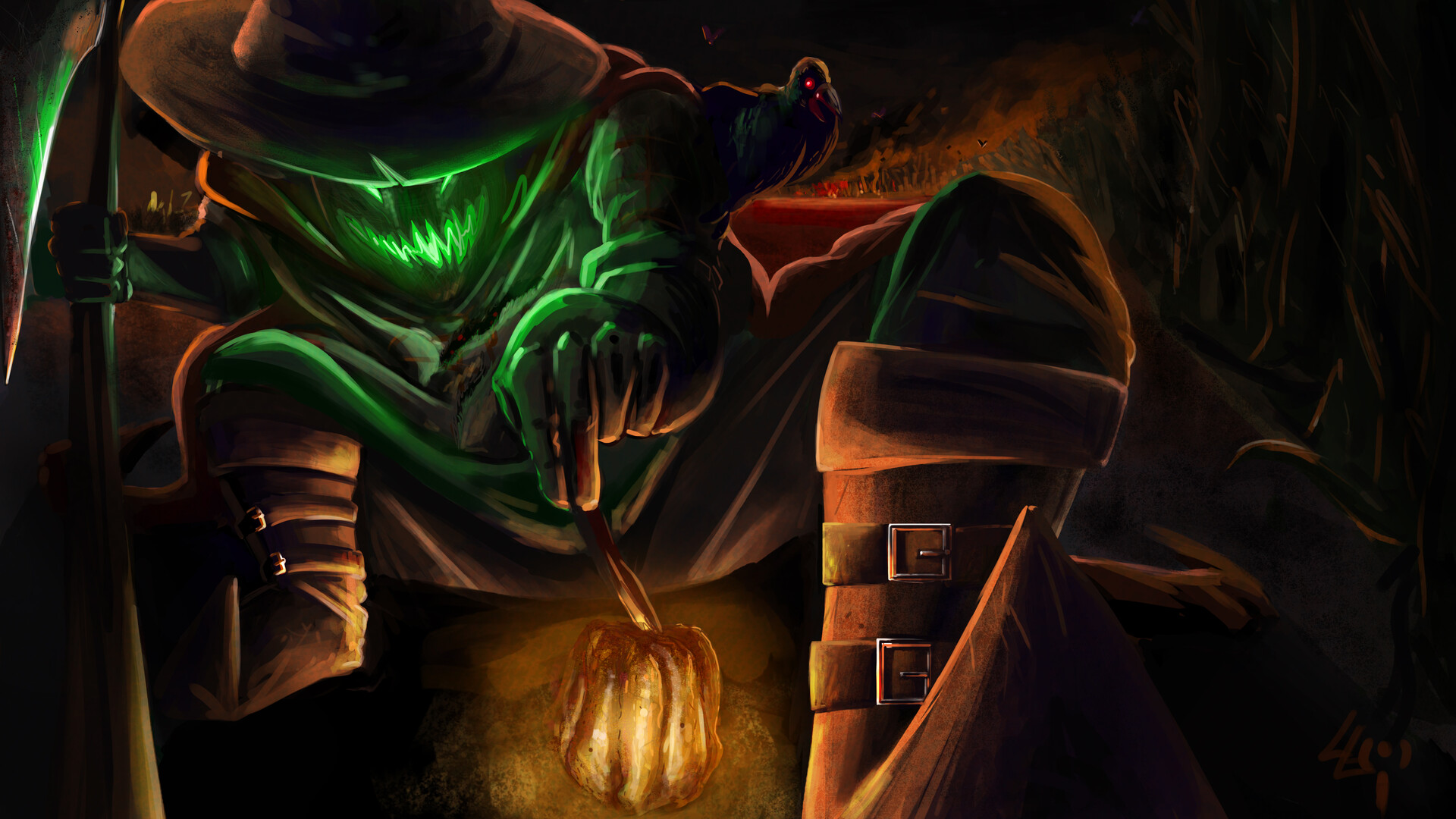 ArtStation - Scarecrow Illustration