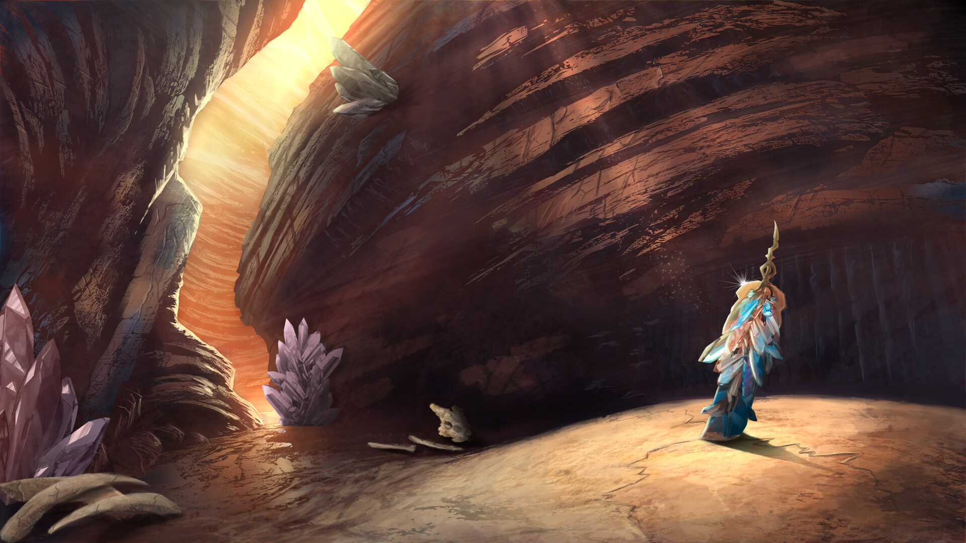 ArtStation - Hidden Crystal Greatsword Environment Concept