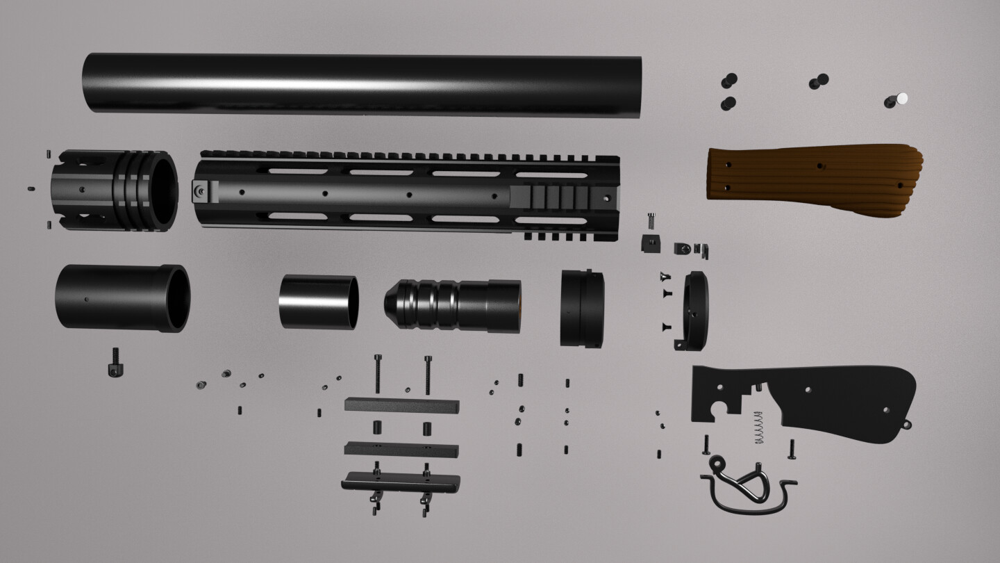 ArtStation - Blunderbuss from Looper (2012) for 3d print