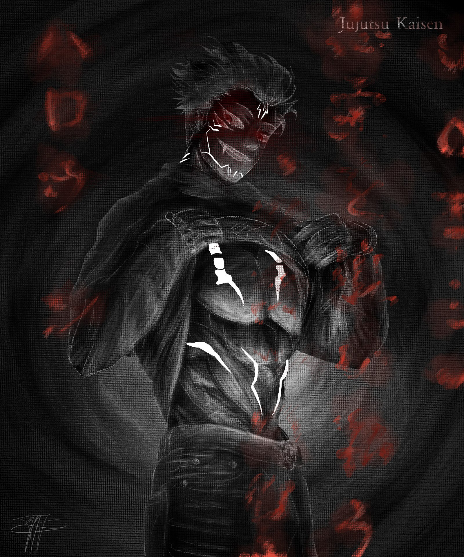 ArtStation - Art Jujutsu Kaisen from the anime "Magic Battle"