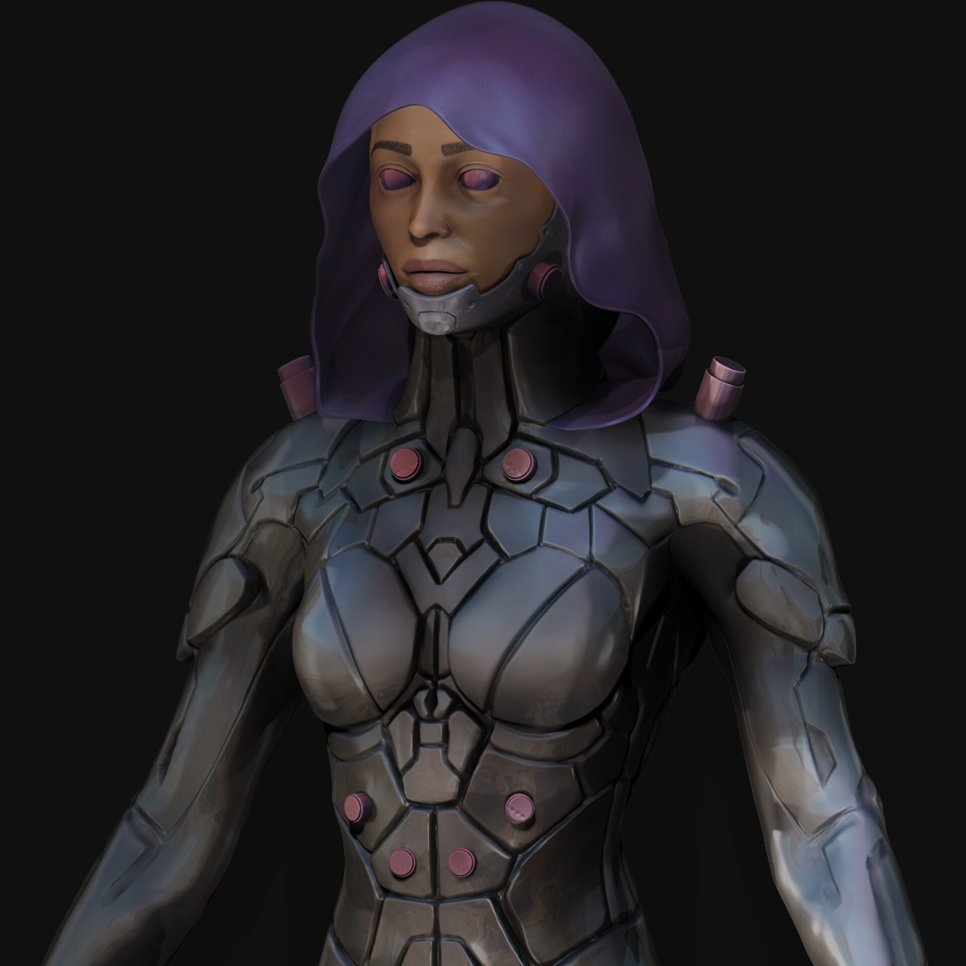 ArtStation - cybergirl design