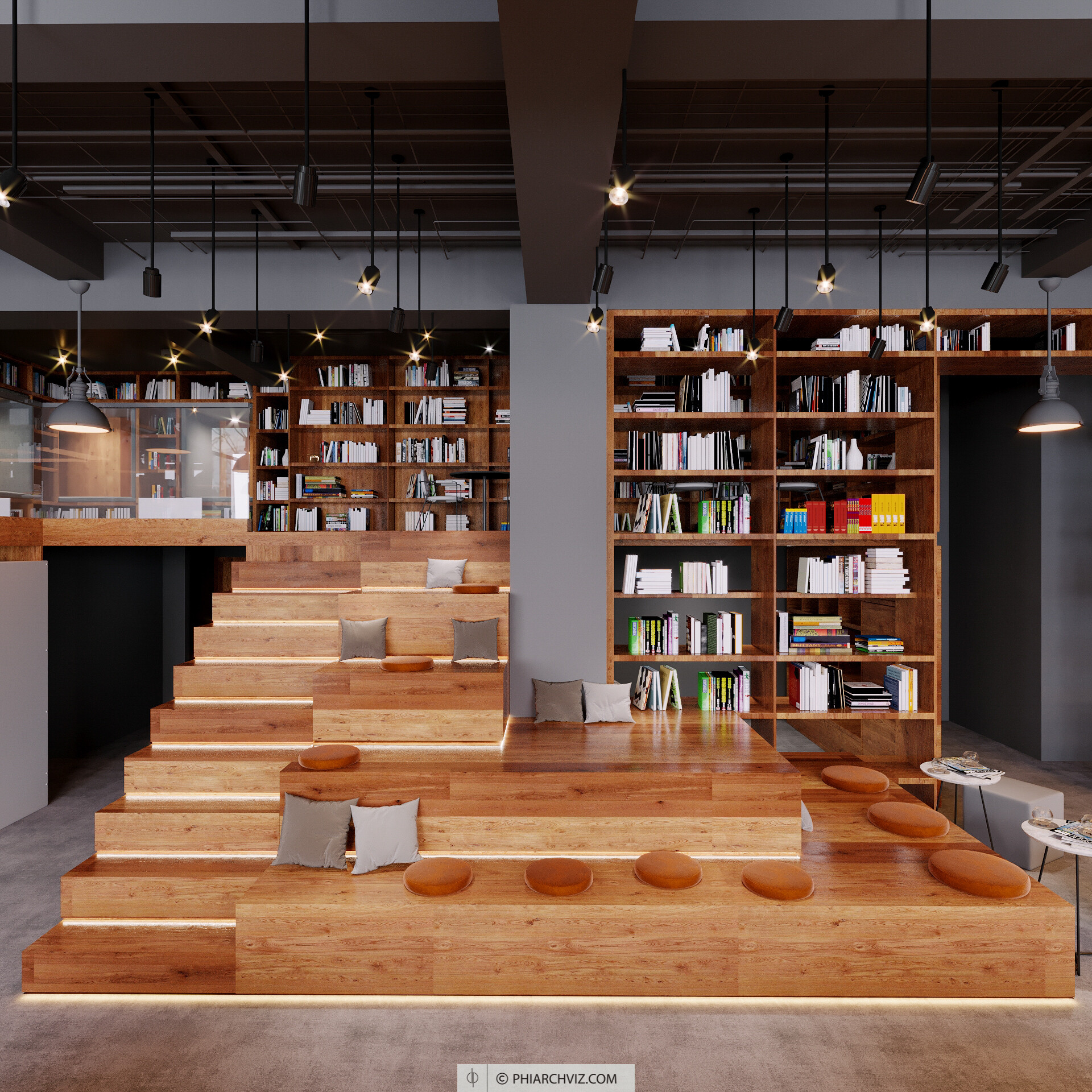 Archviz Hub - Design and Visualize Your Ideas - Library design 02