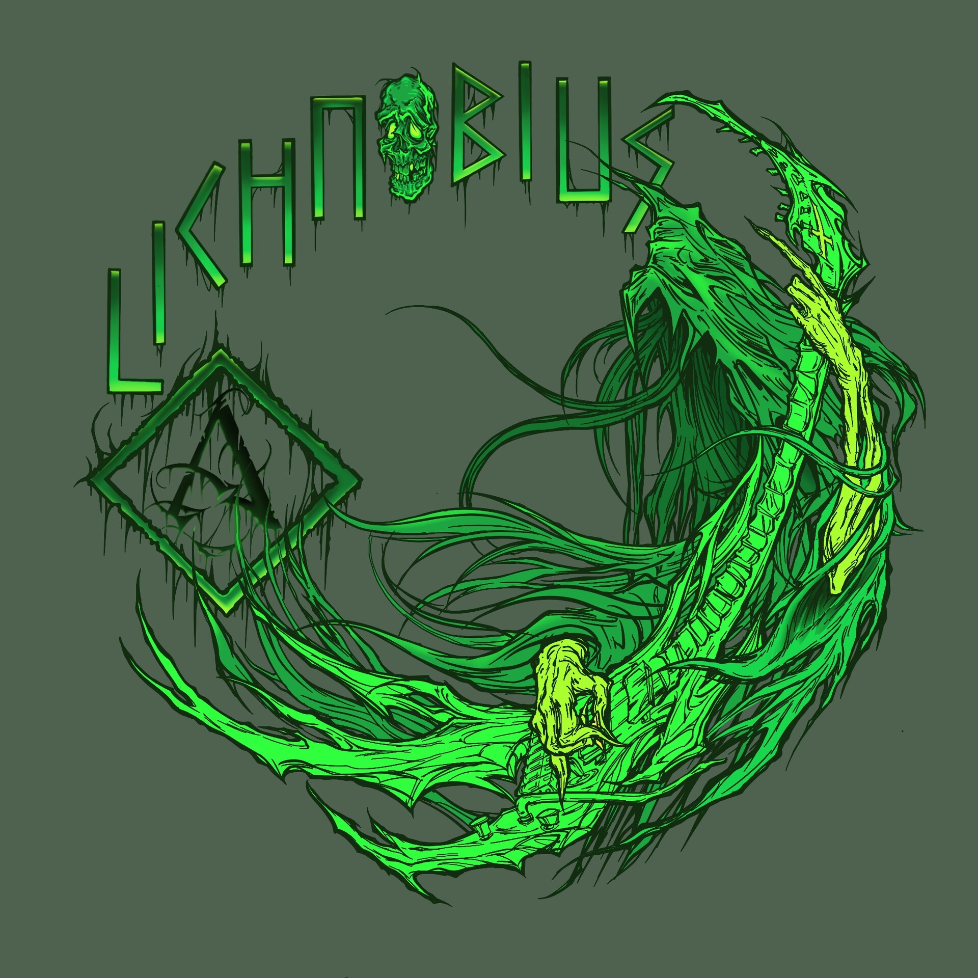 ArtStation - Side “A” Illustration for Vinyl Record, 2022