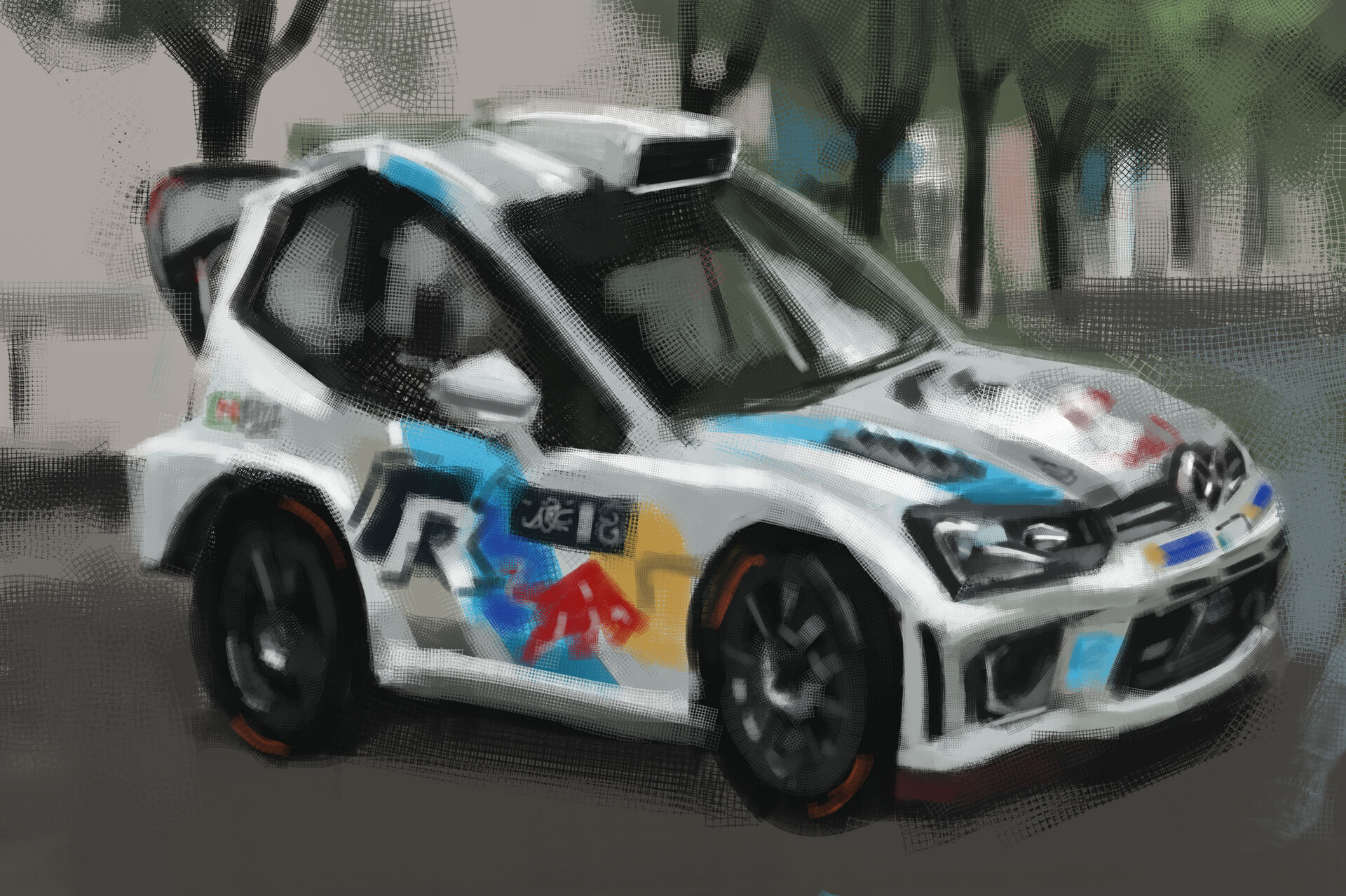 ArtStation - HELDEEP371: Red Bull WRC Polo