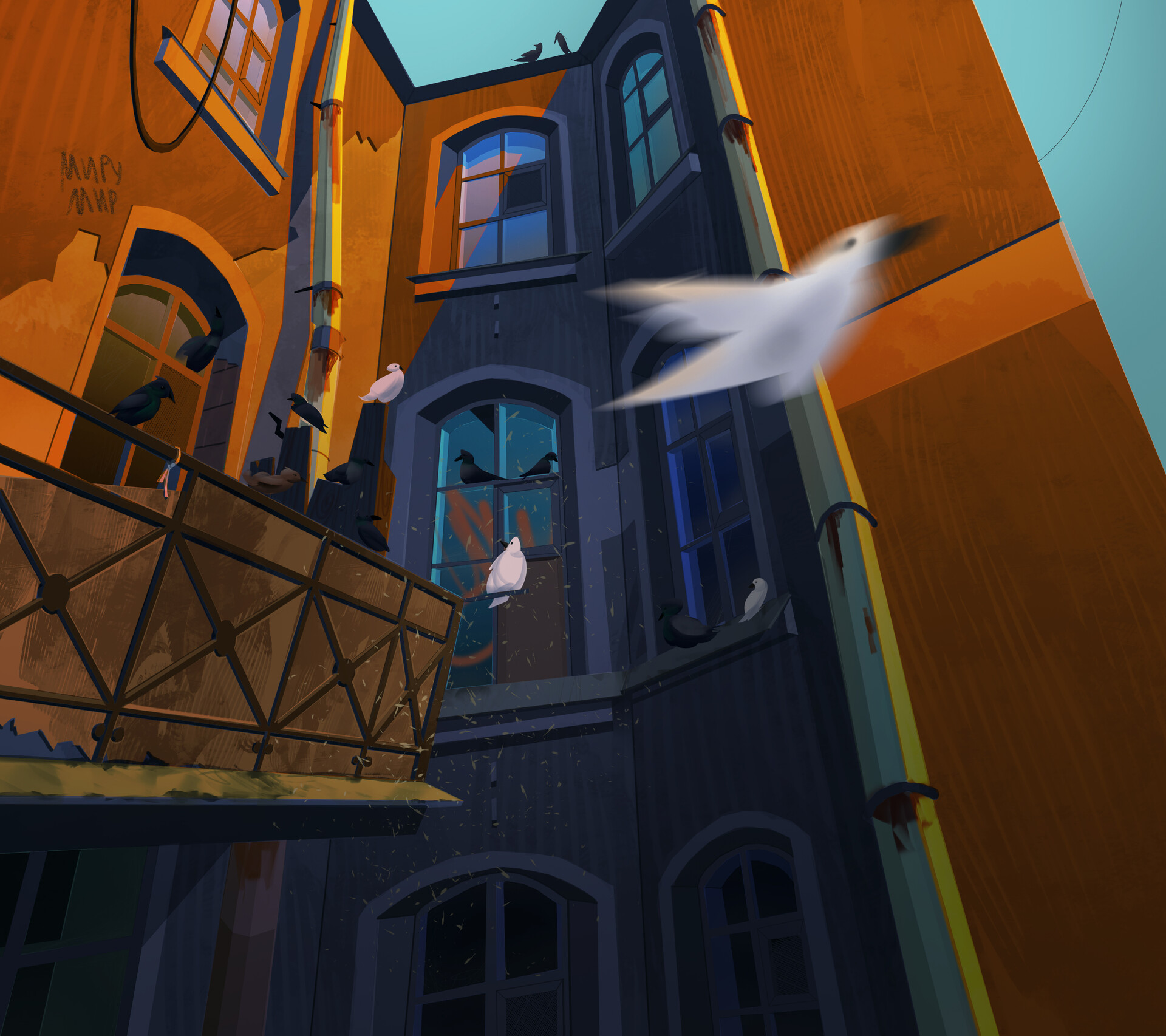 ArtStation - White bird relocation