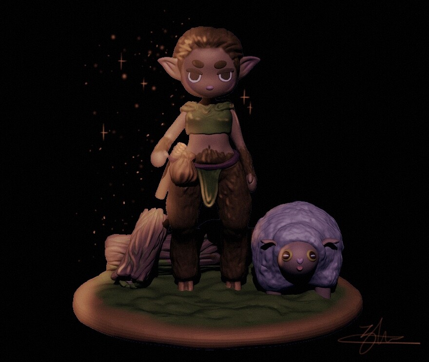 ArtStation - Faun 3D model
