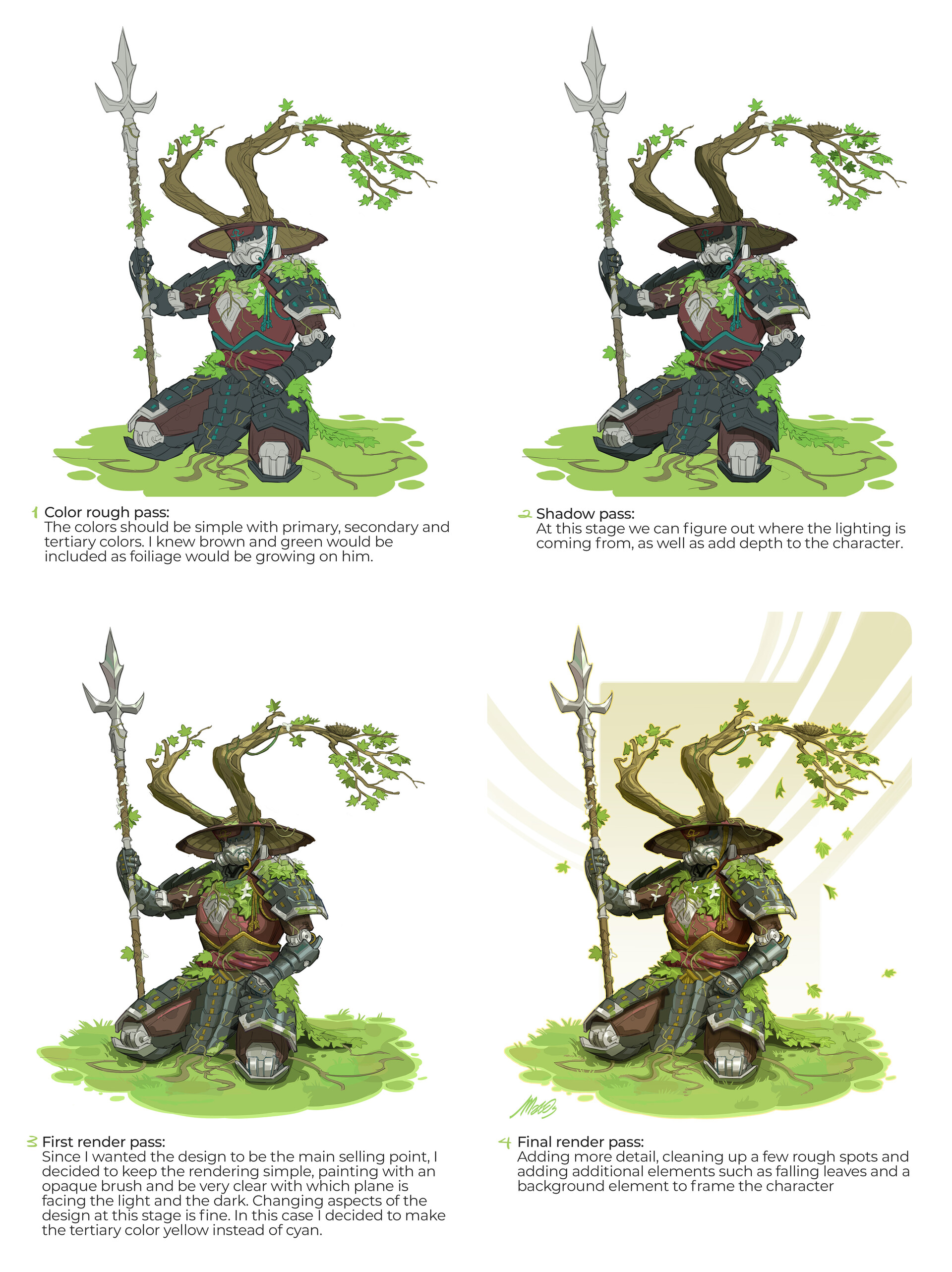 Mathias Osland - Design Challenge - Mechanical, Forest, Samurai