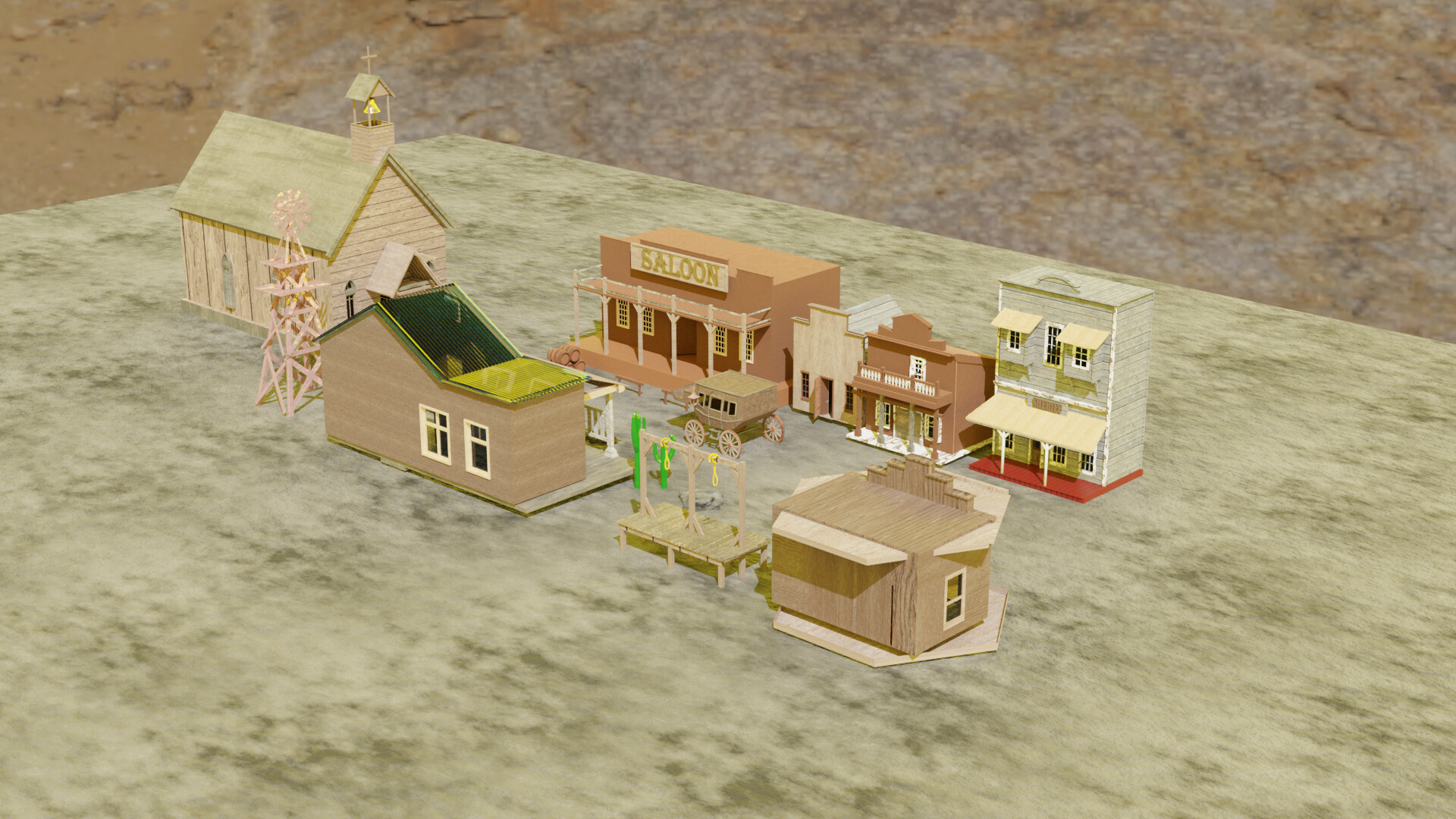 ArtStation - FAR WEST MODELING - DEMO PROJECT