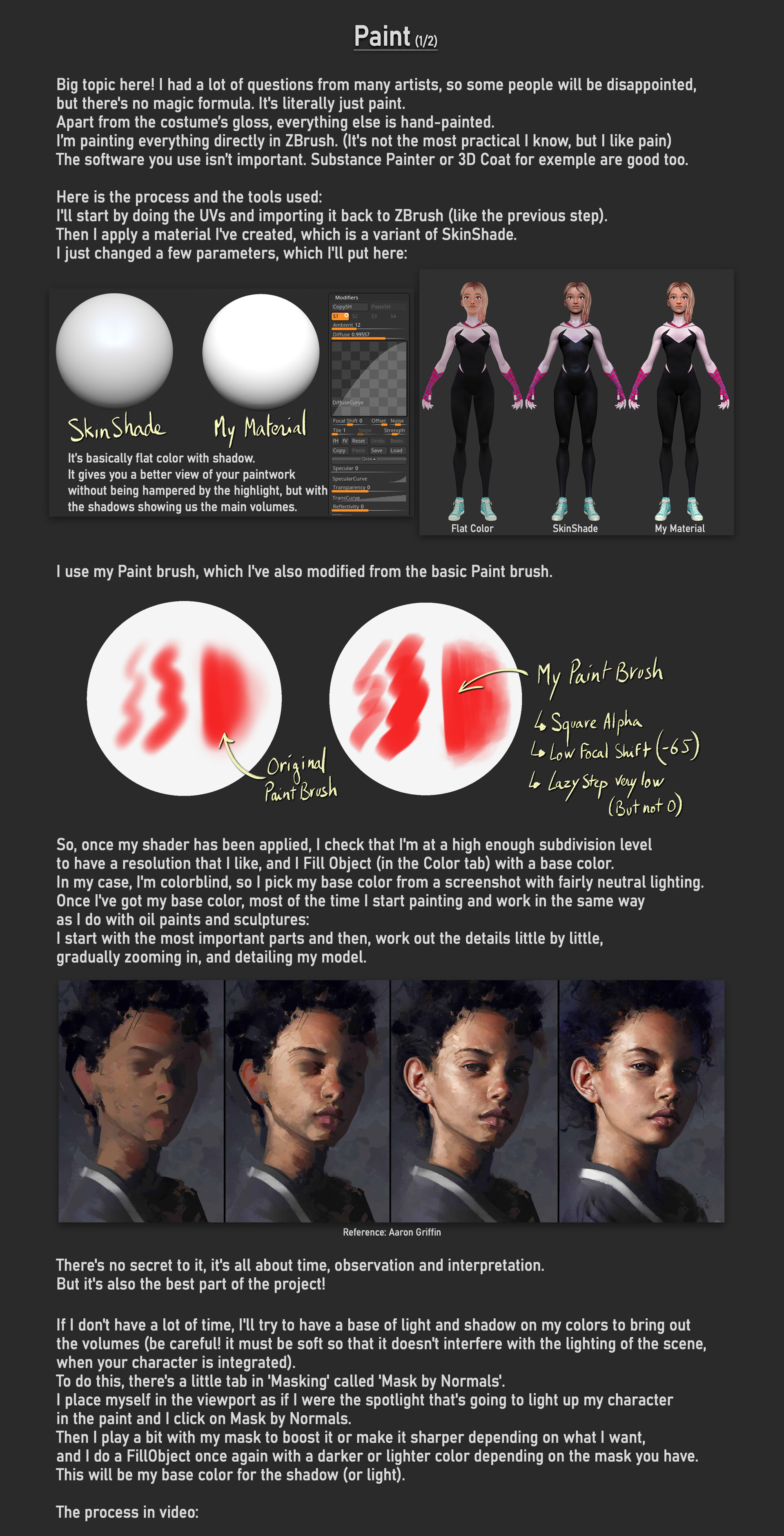 Clement Neca - Character Artist - Professional Portfolio - Gwen Breakdown