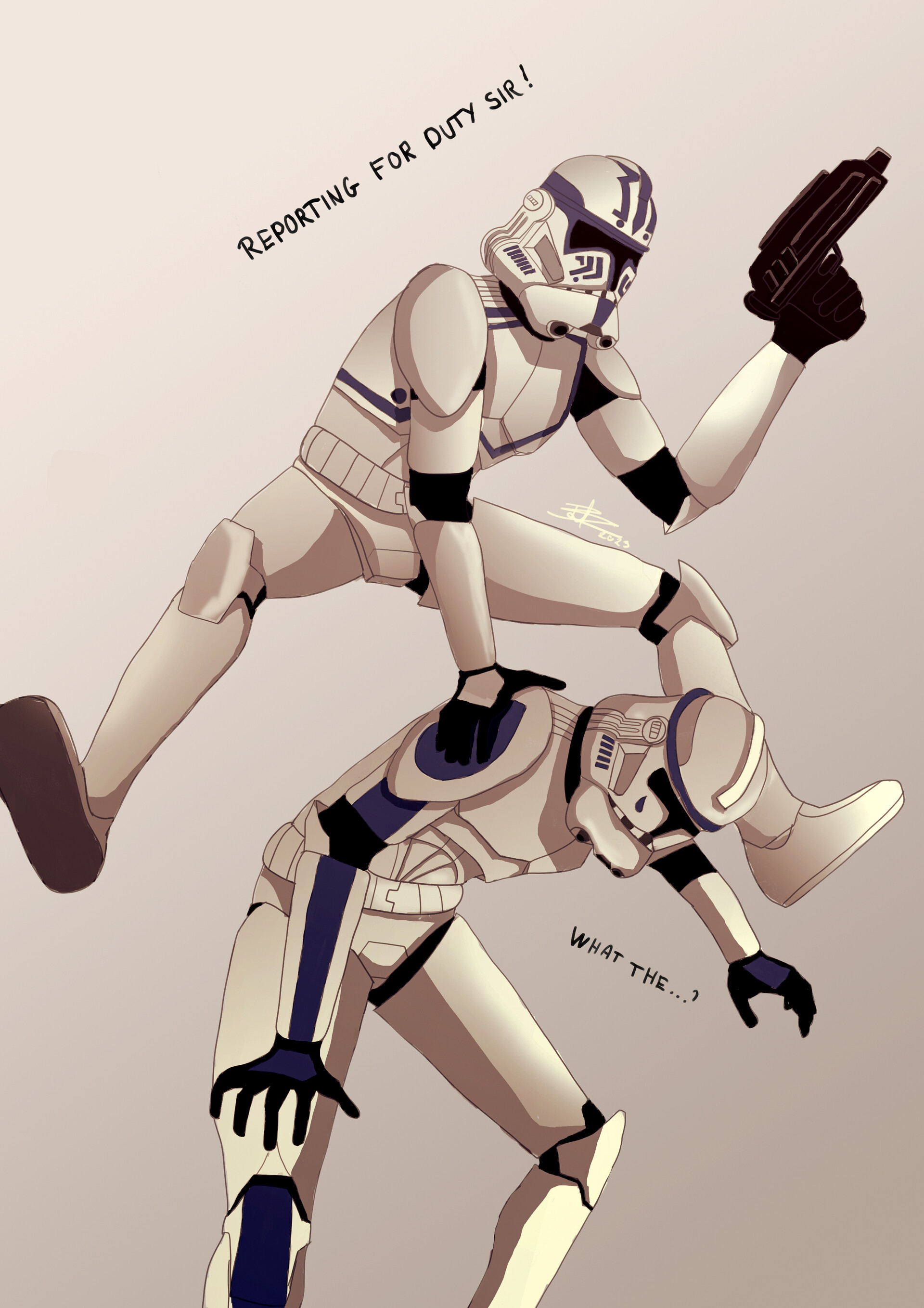 ArtStation - Clone Wars illustration