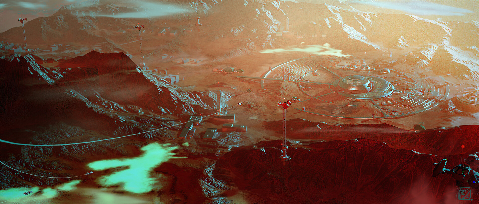 ArtStation - Mars base