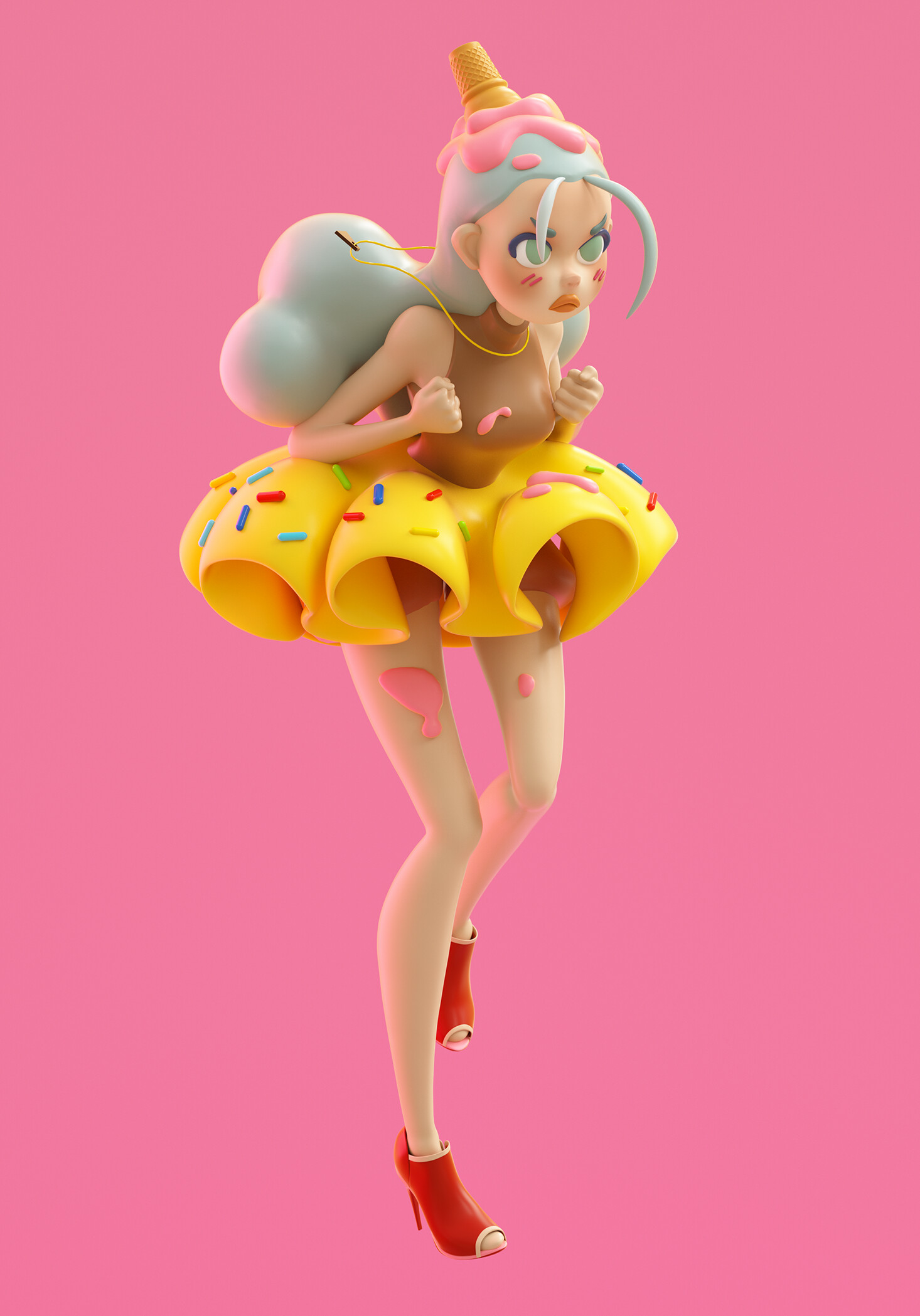 ArtStation - angry girl