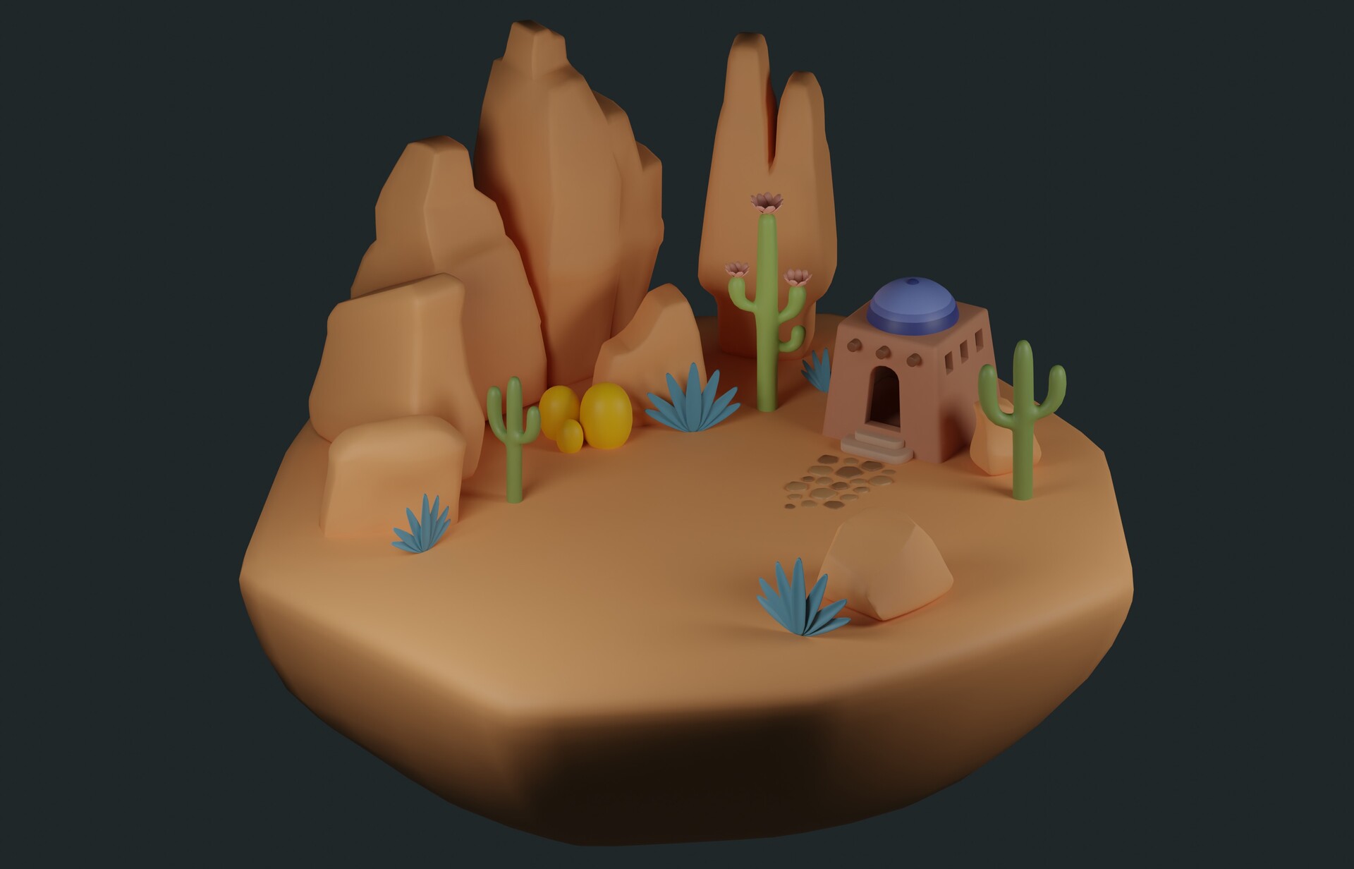 ArtStation - Desert Scene (3D)