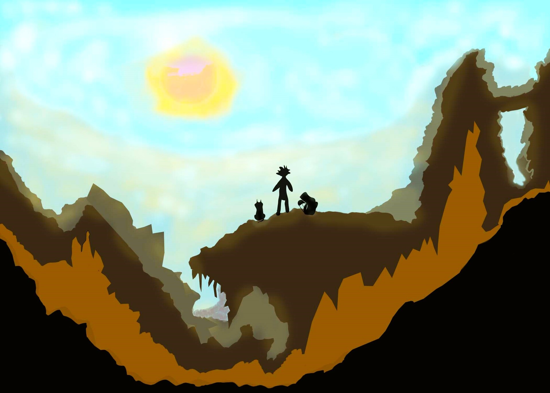 ArtStation - Scenery Digital Painting using Photoshop