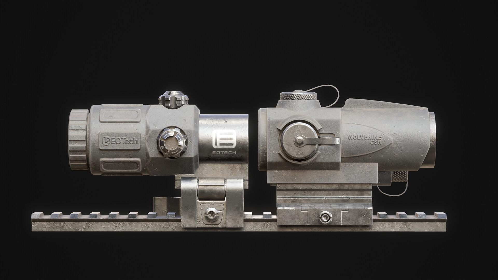 ArtStation - SightMark Wolverine & Magnifier G33 STS // RED DOT SIGHT ...