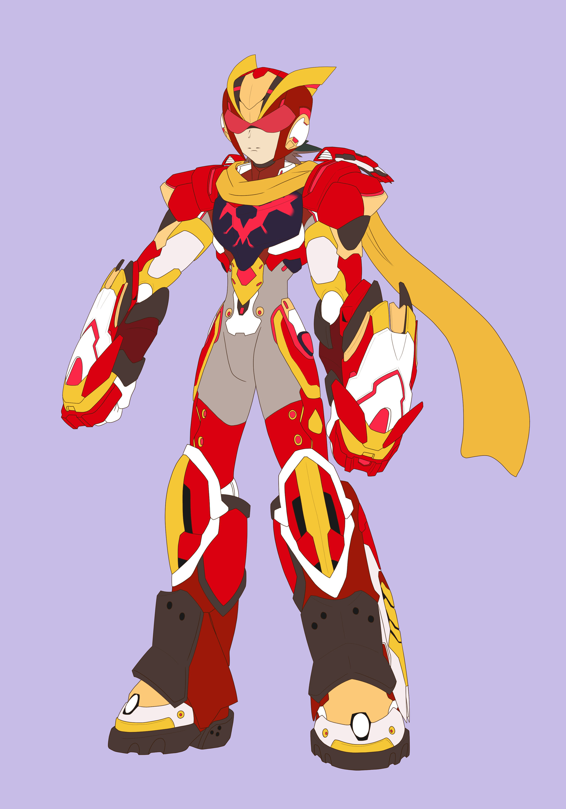 ArtStation - Megaman Alpha Super Adapter Protoman Concept